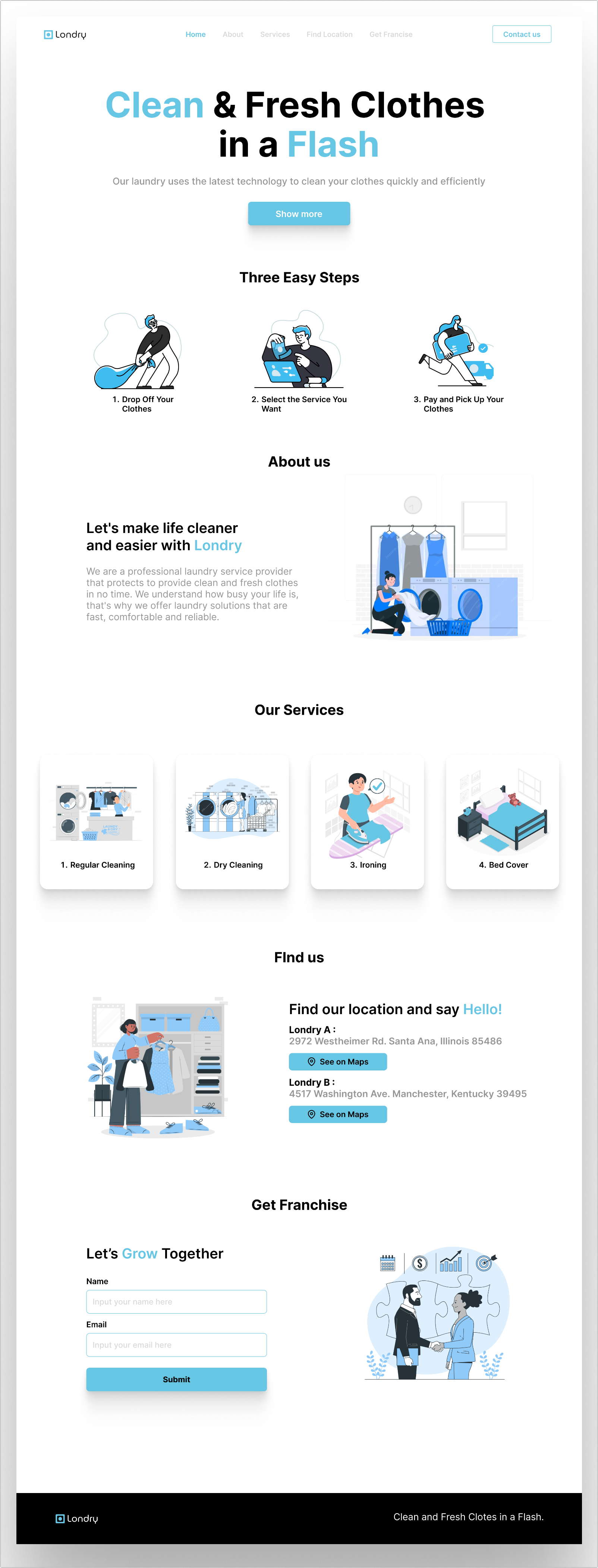 Laundry UI designs, themes, templates and downloadable graphic elements ...