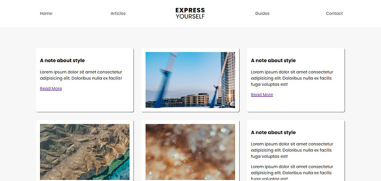 Simple Website Mockup by DennyWebDev@QuikCartFinds on Dribbble