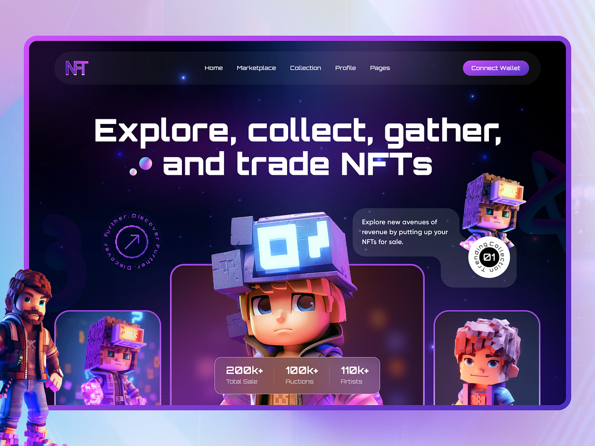 NFT Marketplace Concept by MQoS UI/UX for MultiQoS on Dribbble