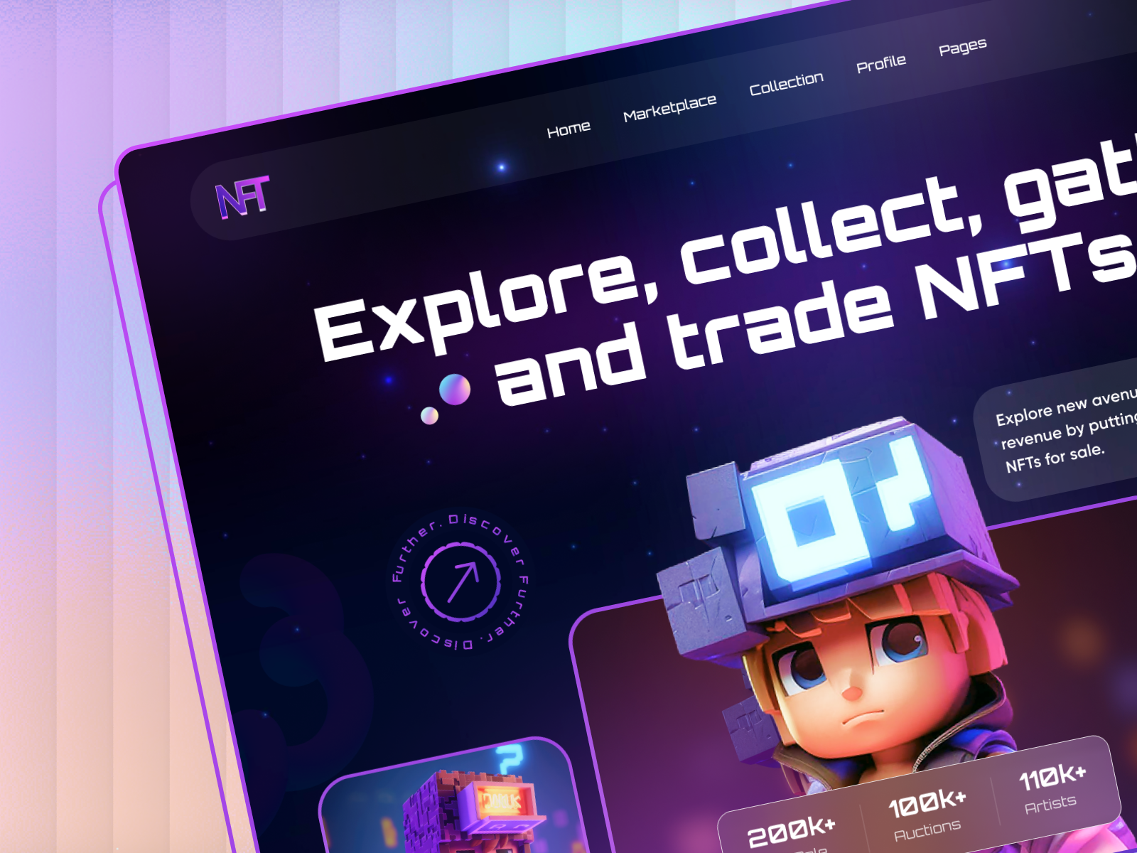 NFT Marketplace Concept by MQoS UI/UX for MultiQoS on Dribbble