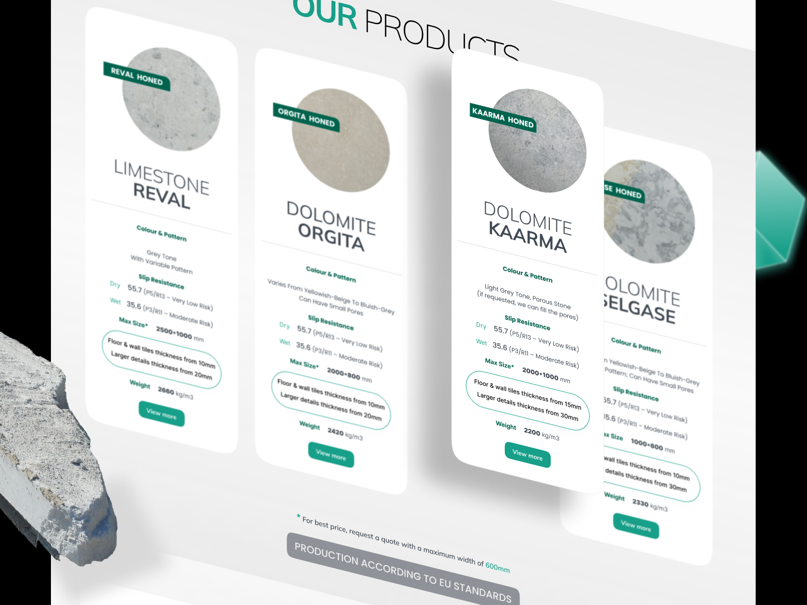UI Design for Reval Stone by Temis on Dribbble
