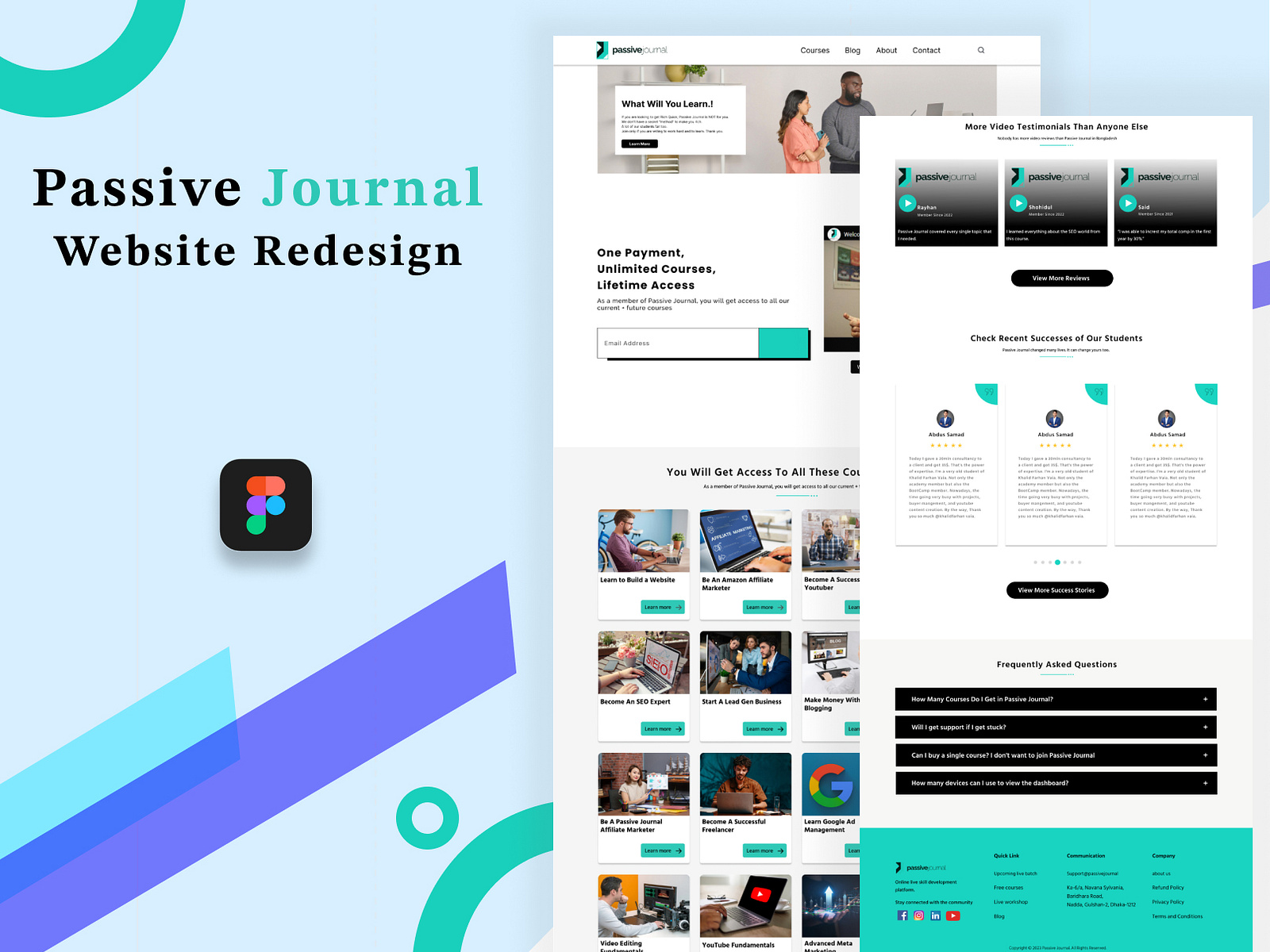 Passive Journal Website Redesign by MD. Fahim Palash on Dribbble