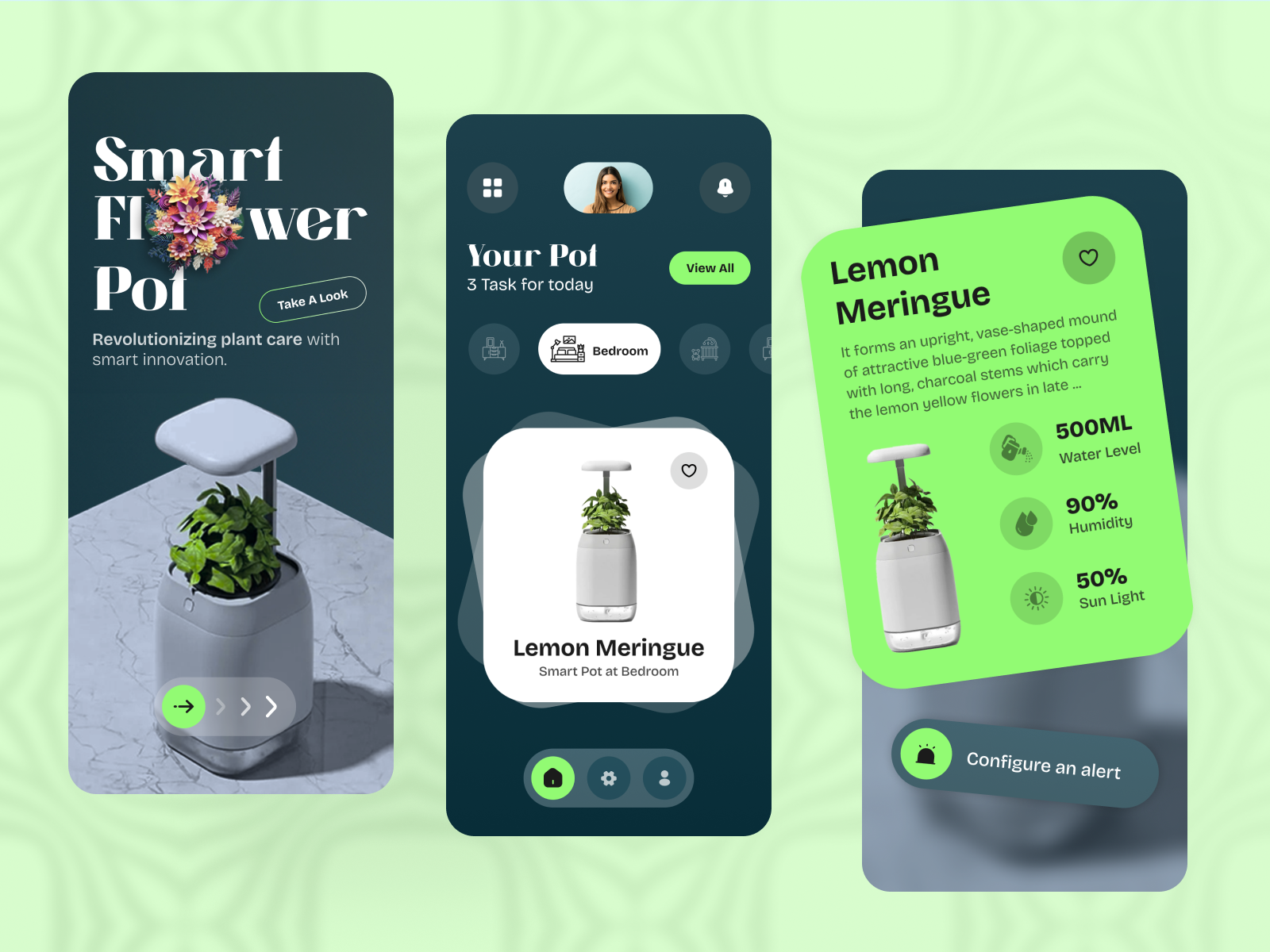 Smart Flower Pot App Design by Excellent Webworld on Dribbble