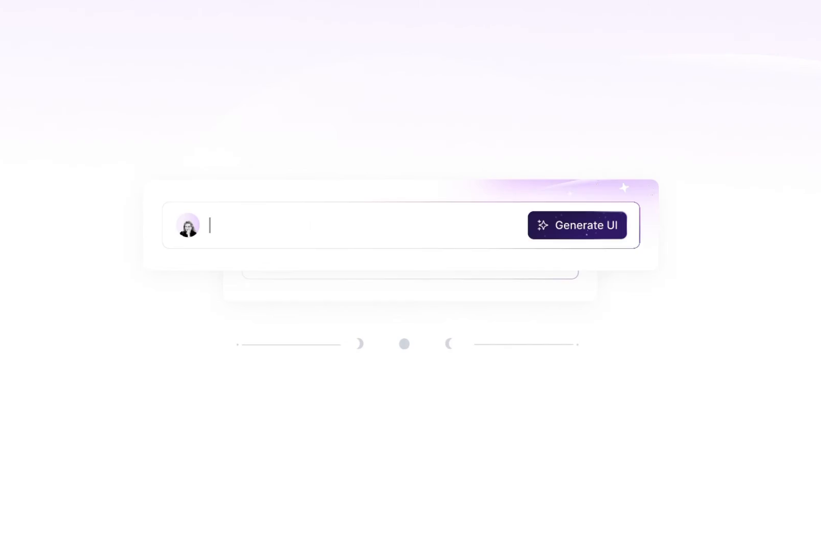 Generate UI by prompt by Luny_AI on Dribbble