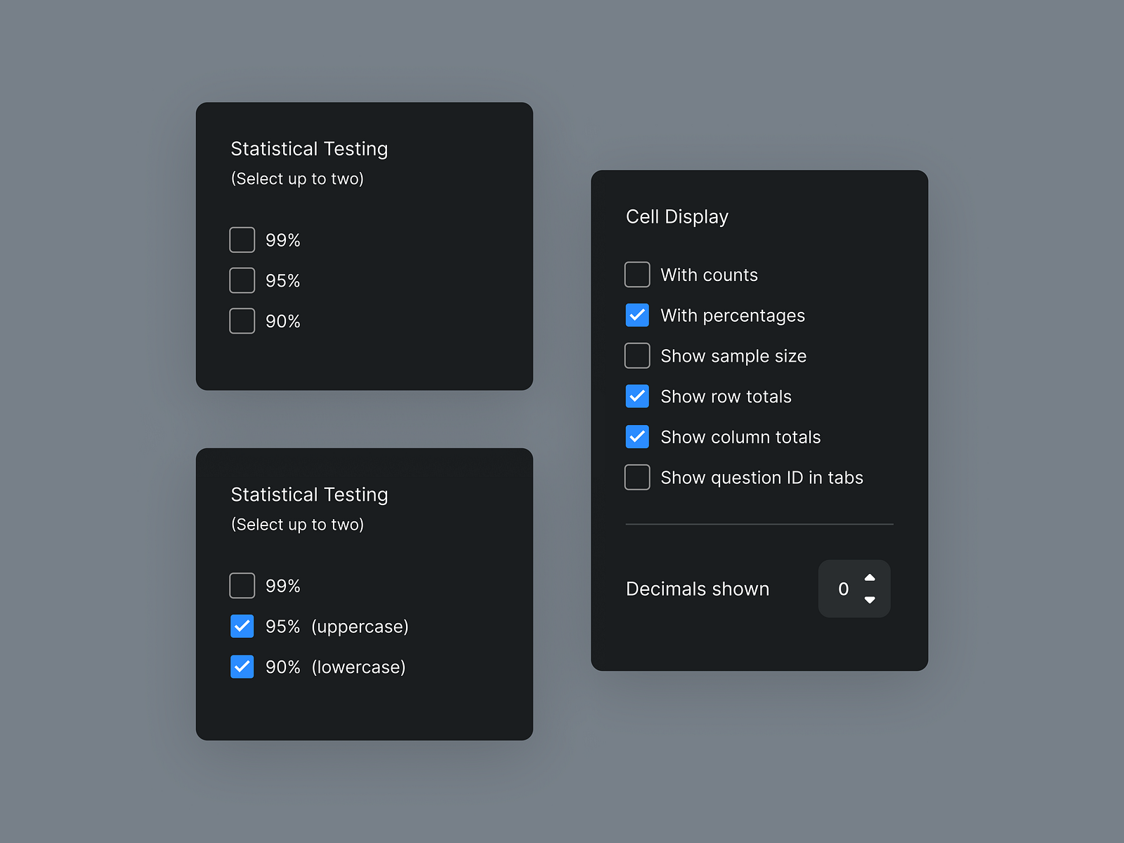 Data Table Controls UI by Denton Bishop on Dribbble
