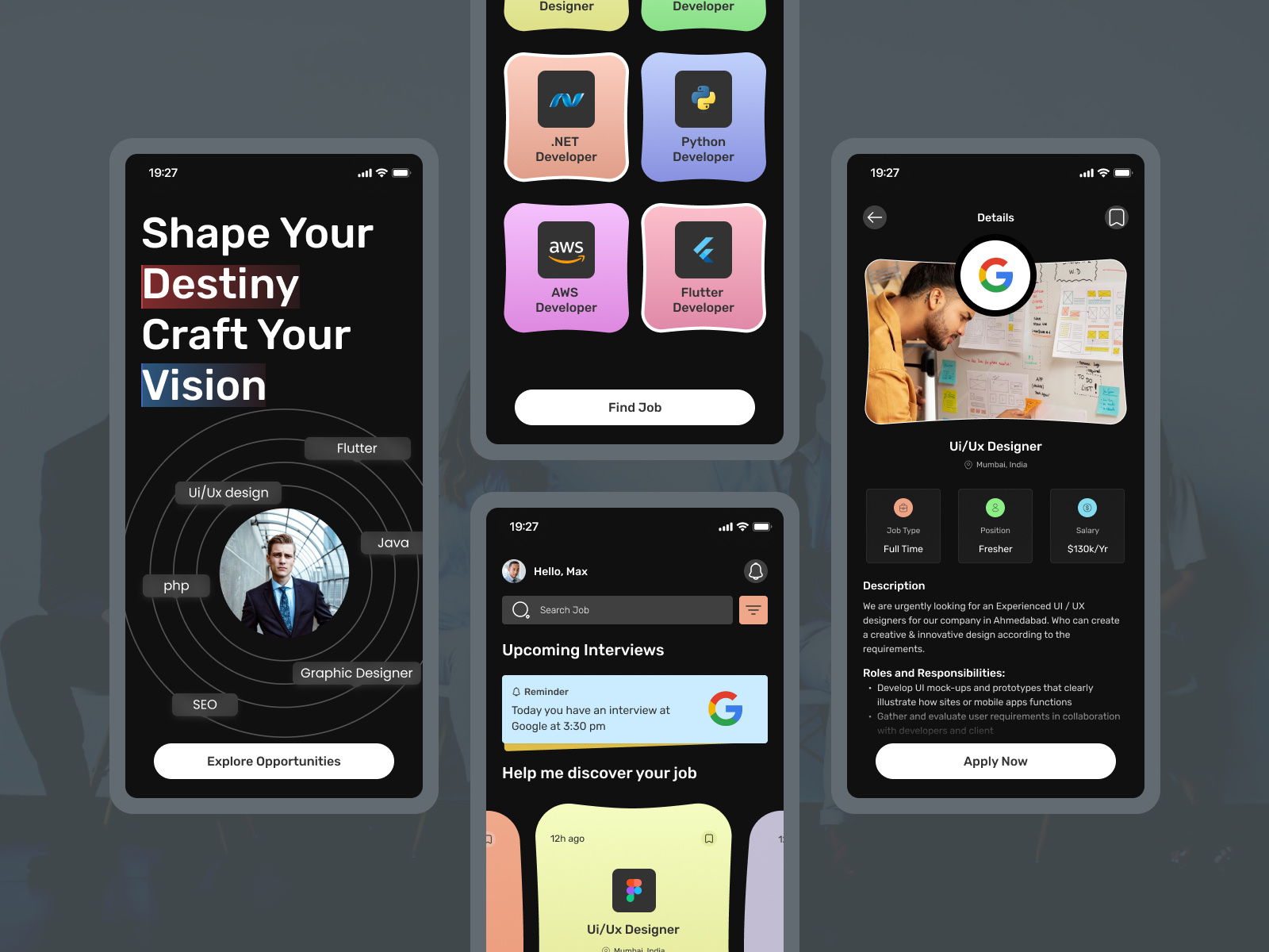 Innovative Job Portal UI/UX Design by Green Apex on Dribbble