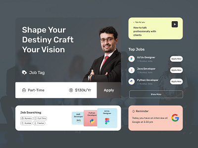 Innovative Job Portal UI/UX Design by Green Apex on Dribbble