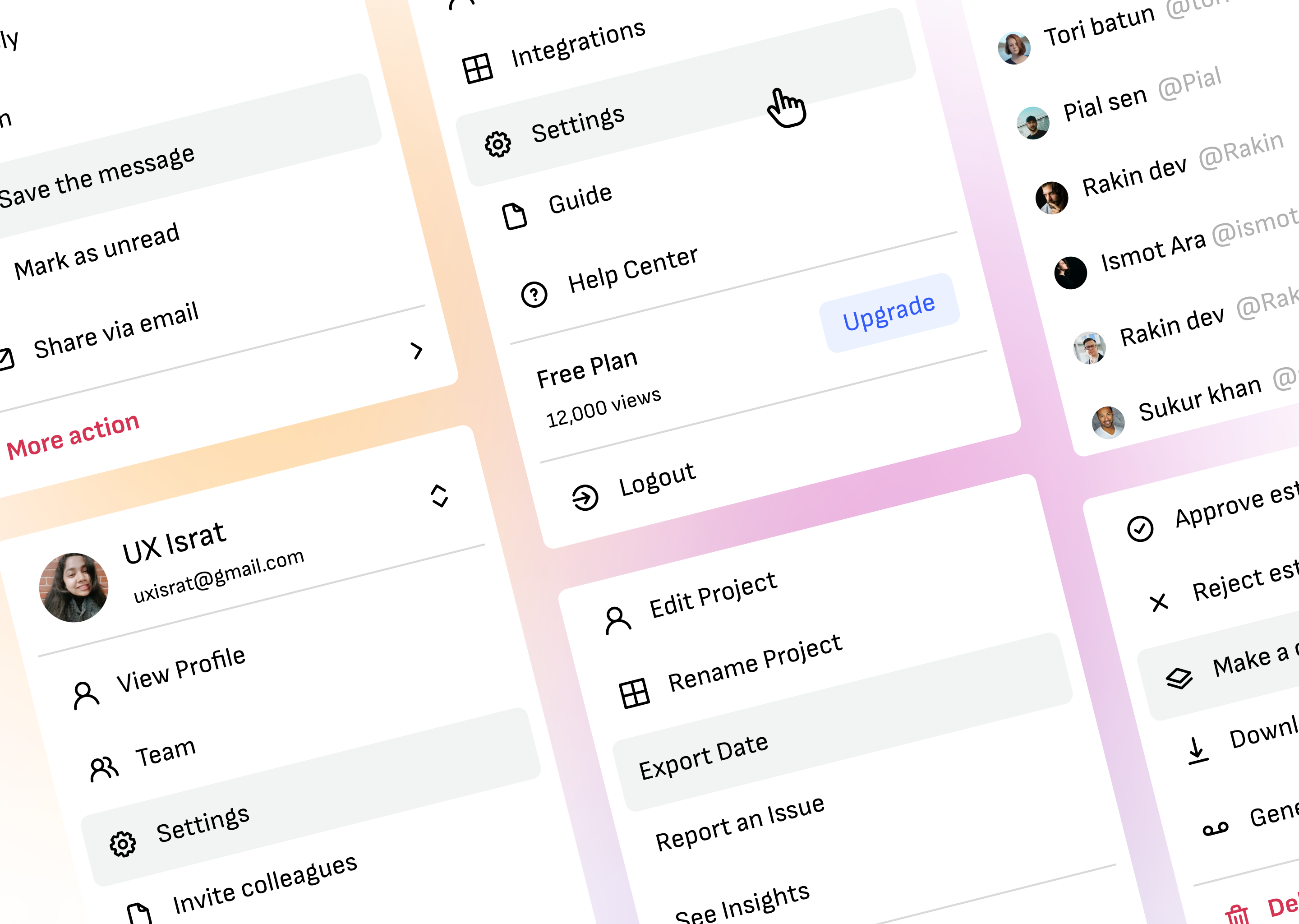 Dropdown Menu - Daily UI Challenge - 27/100 by Israt Jahan on Dribbble