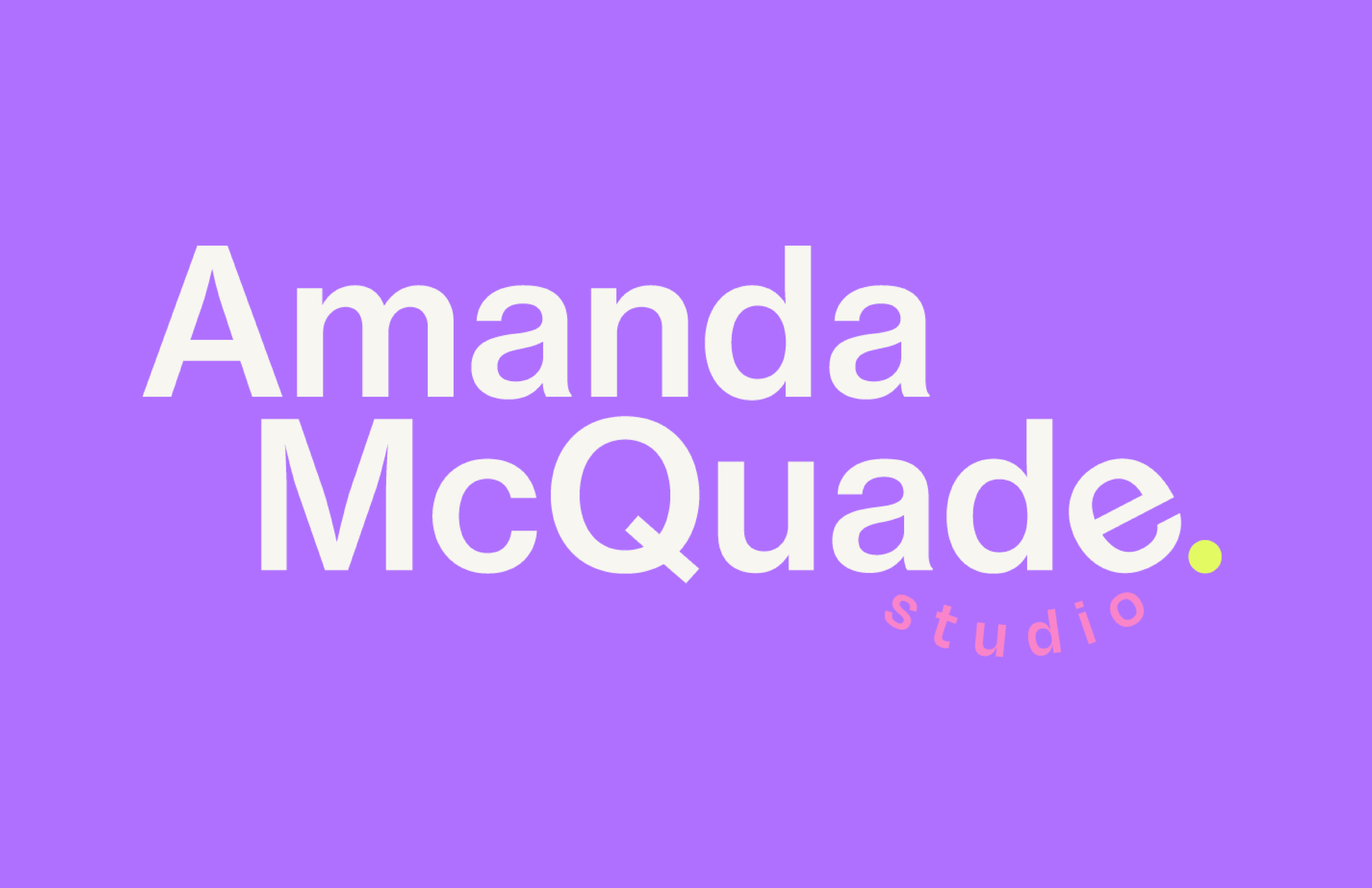 Amanda McQuade.Studio Brand by Amanda McQuade on Dribbble