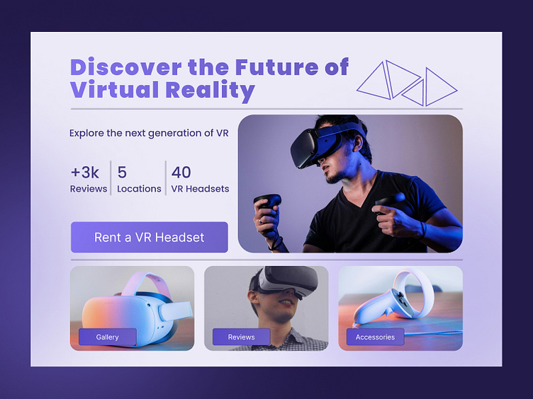 VR Rentals Design Concept by Silvestrs on Dribbble