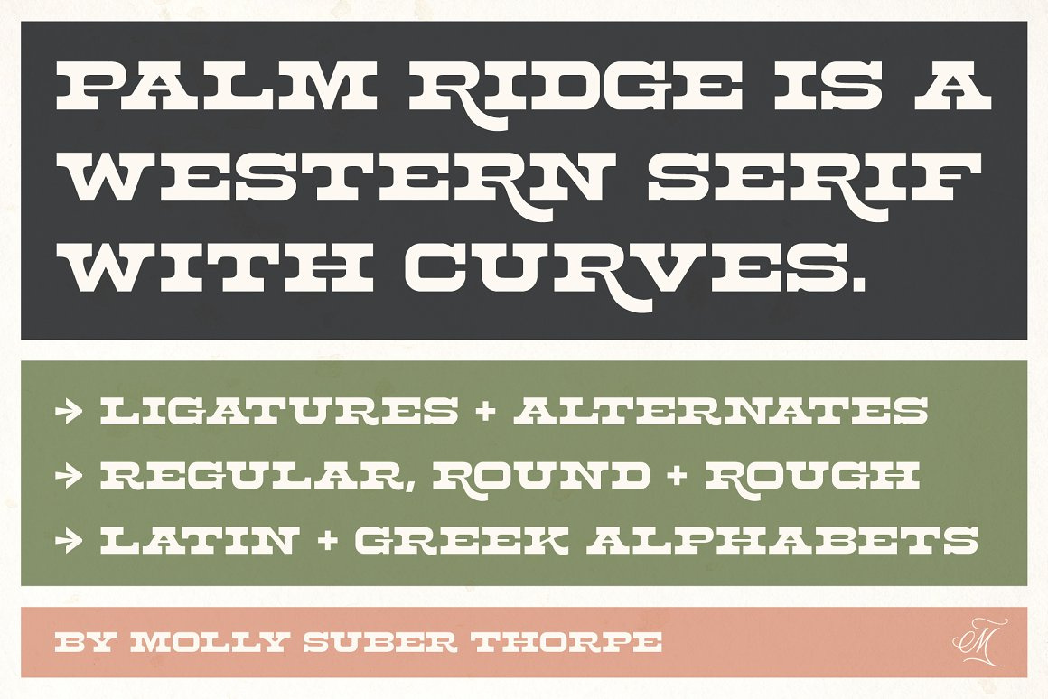 Palm Ridge Midcentury Southwest Font by Creative Design Master on Dribbble