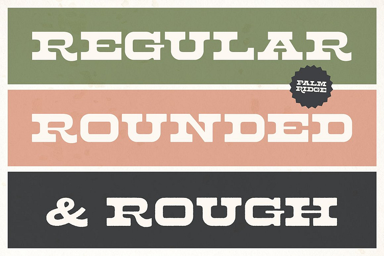 Palm Ridge Midcentury Southwest Font by Creative Design Master on Dribbble
