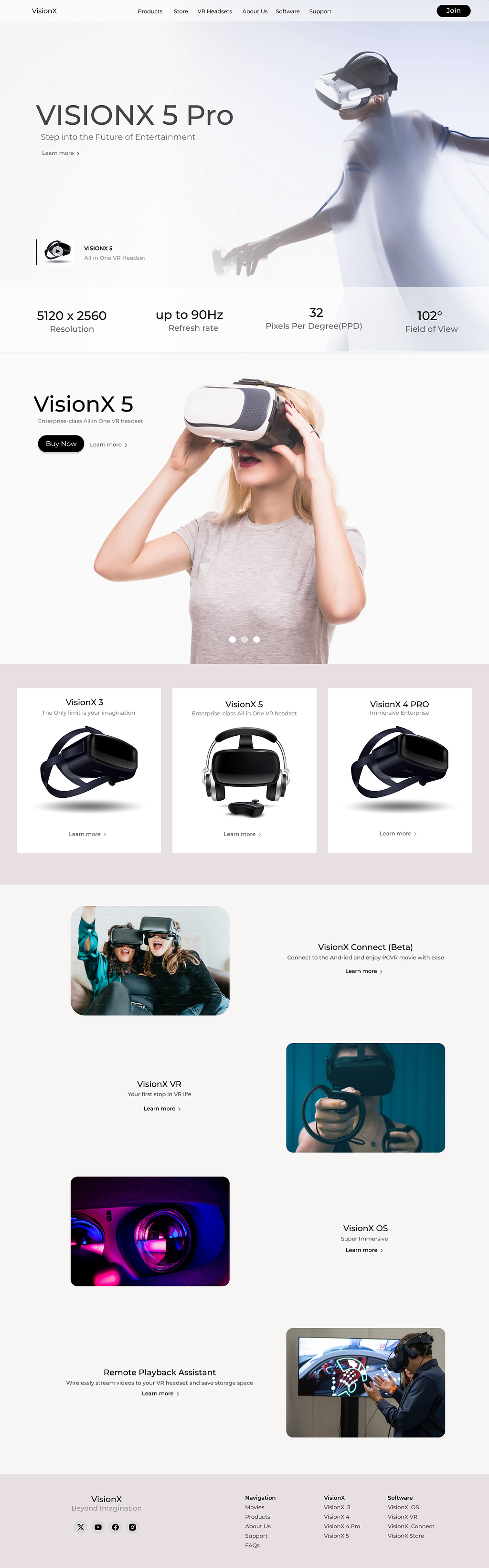 VR Headset Website UI Design | Trending 2024 by Saad Hassan on Dribbble