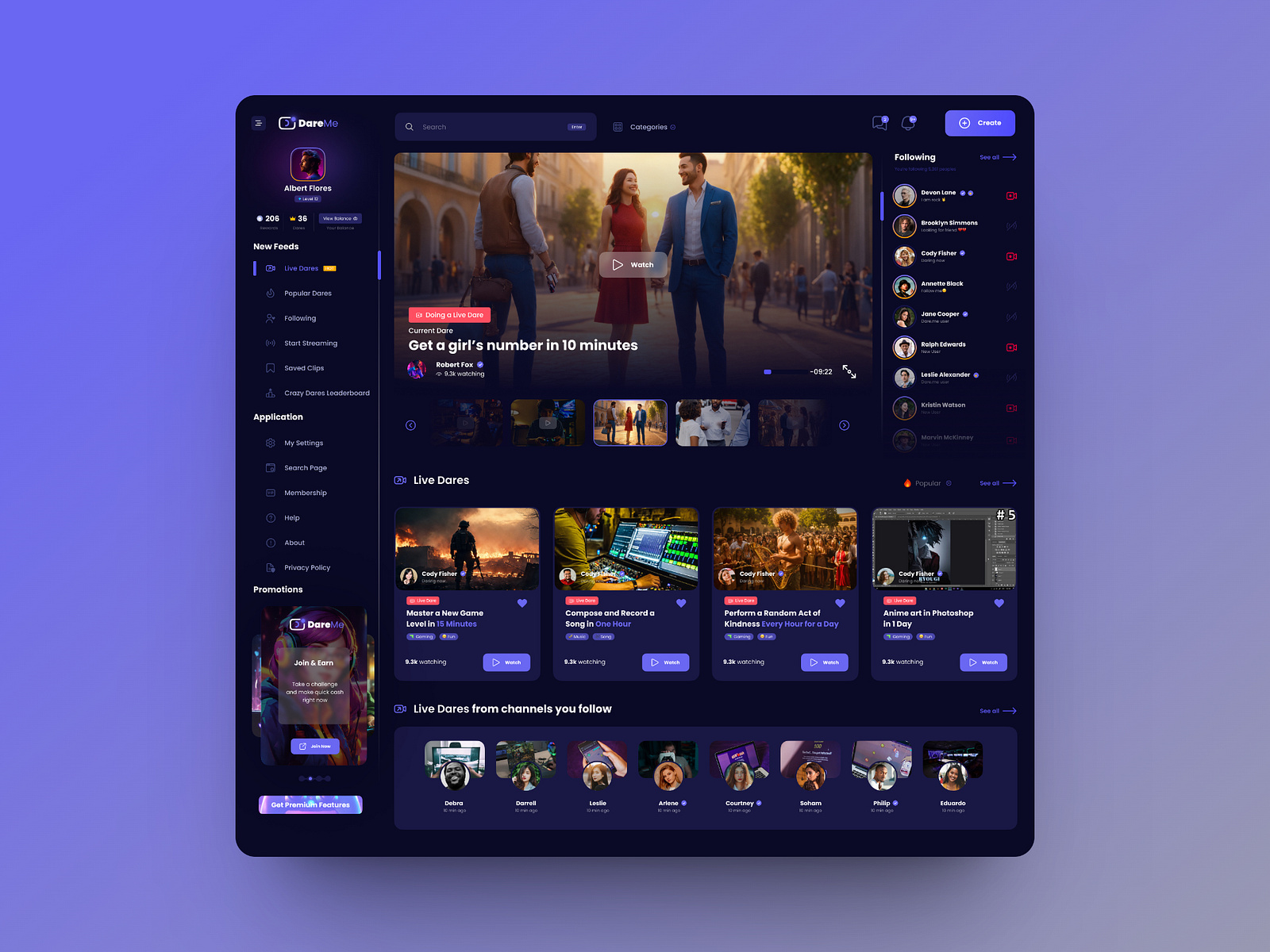 Videostreaming plateform UIUX designed in figma, XD and Sketch by Sami ...