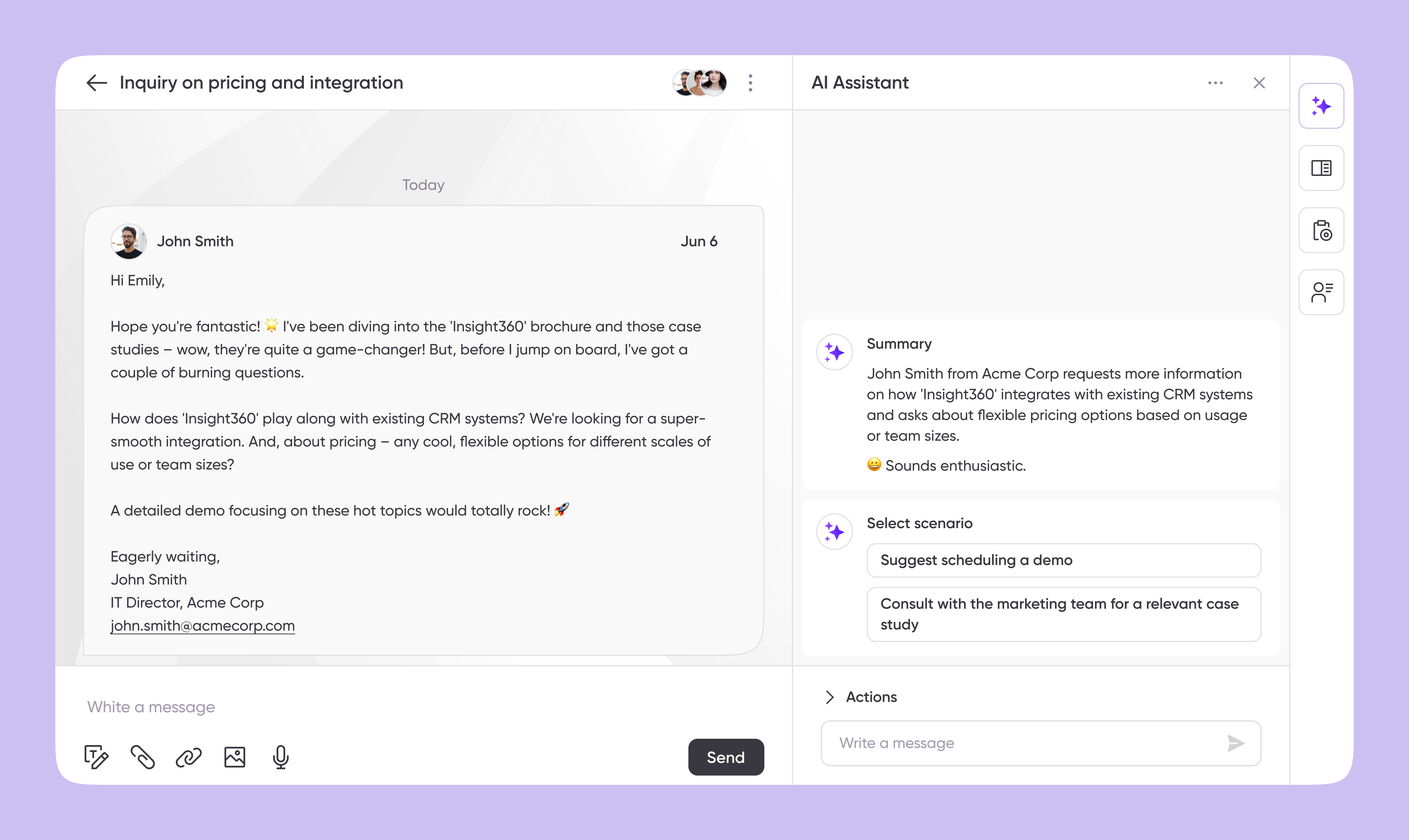 Personalized AI Text Generation - AI Email Assistant UX Concept by ...