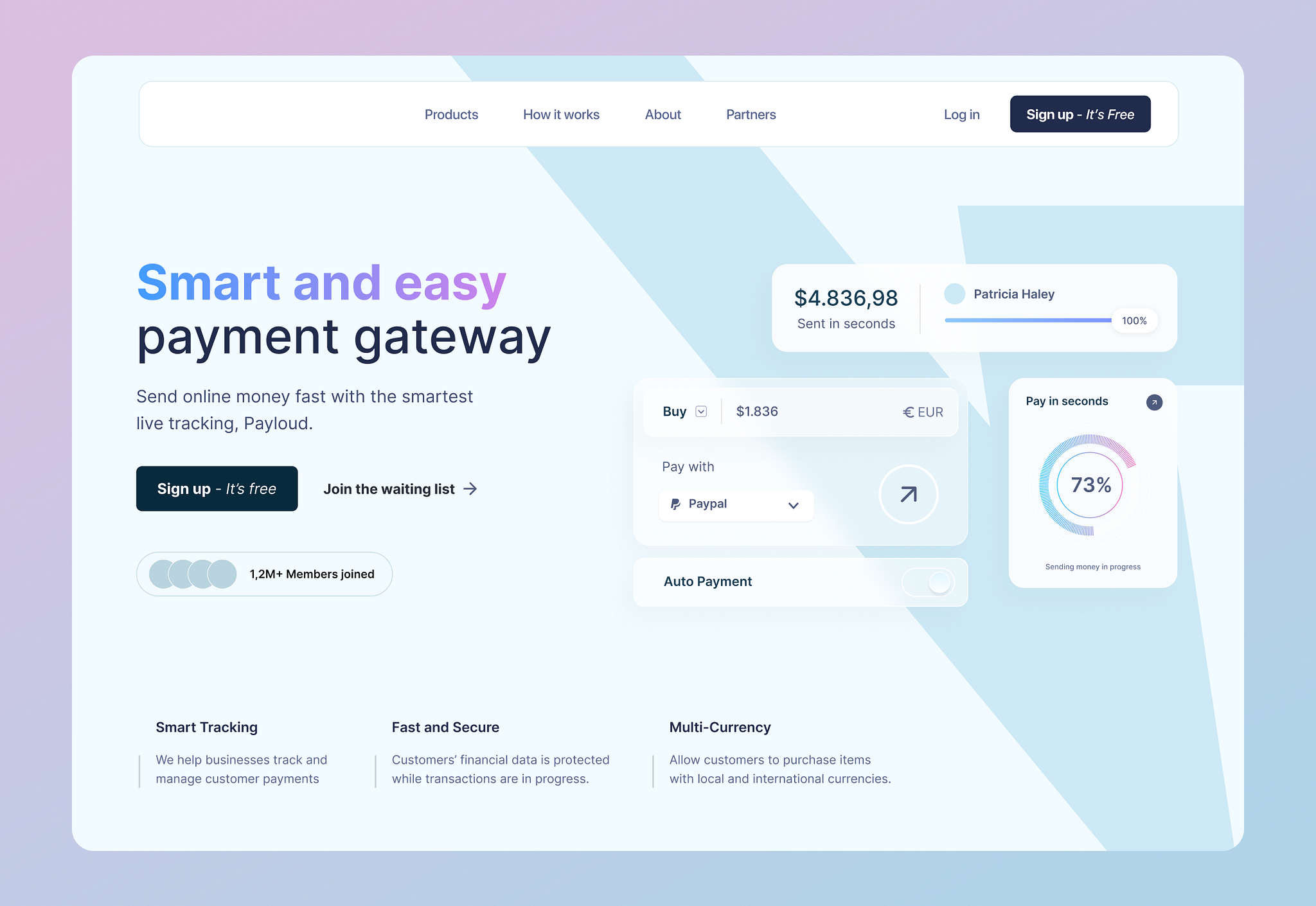 Modern Saas Payment Gateway Header Design by Waleed PARACHA on Dribbble