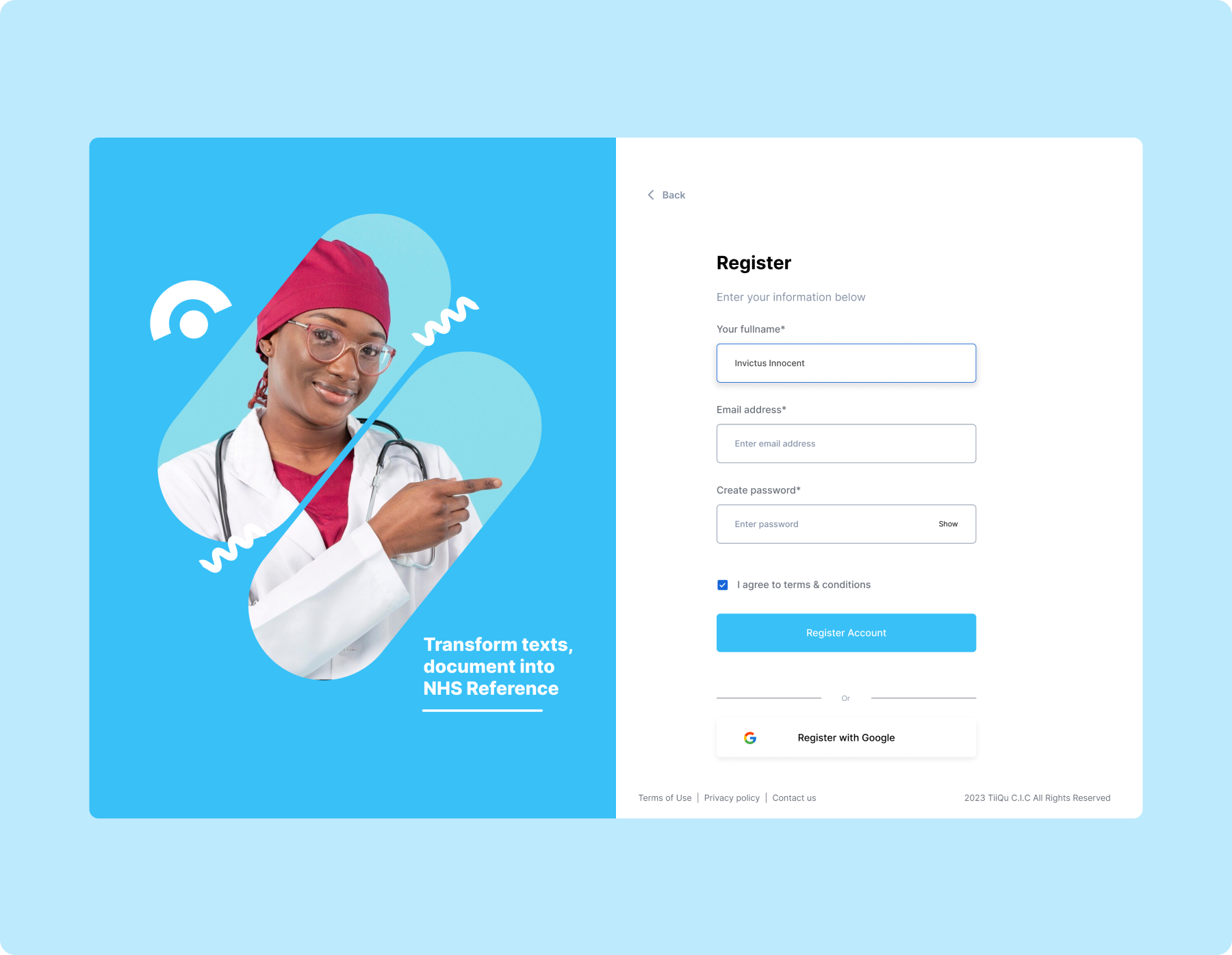 User Registration UI Design by Opeyemi Alabi on Dribbble