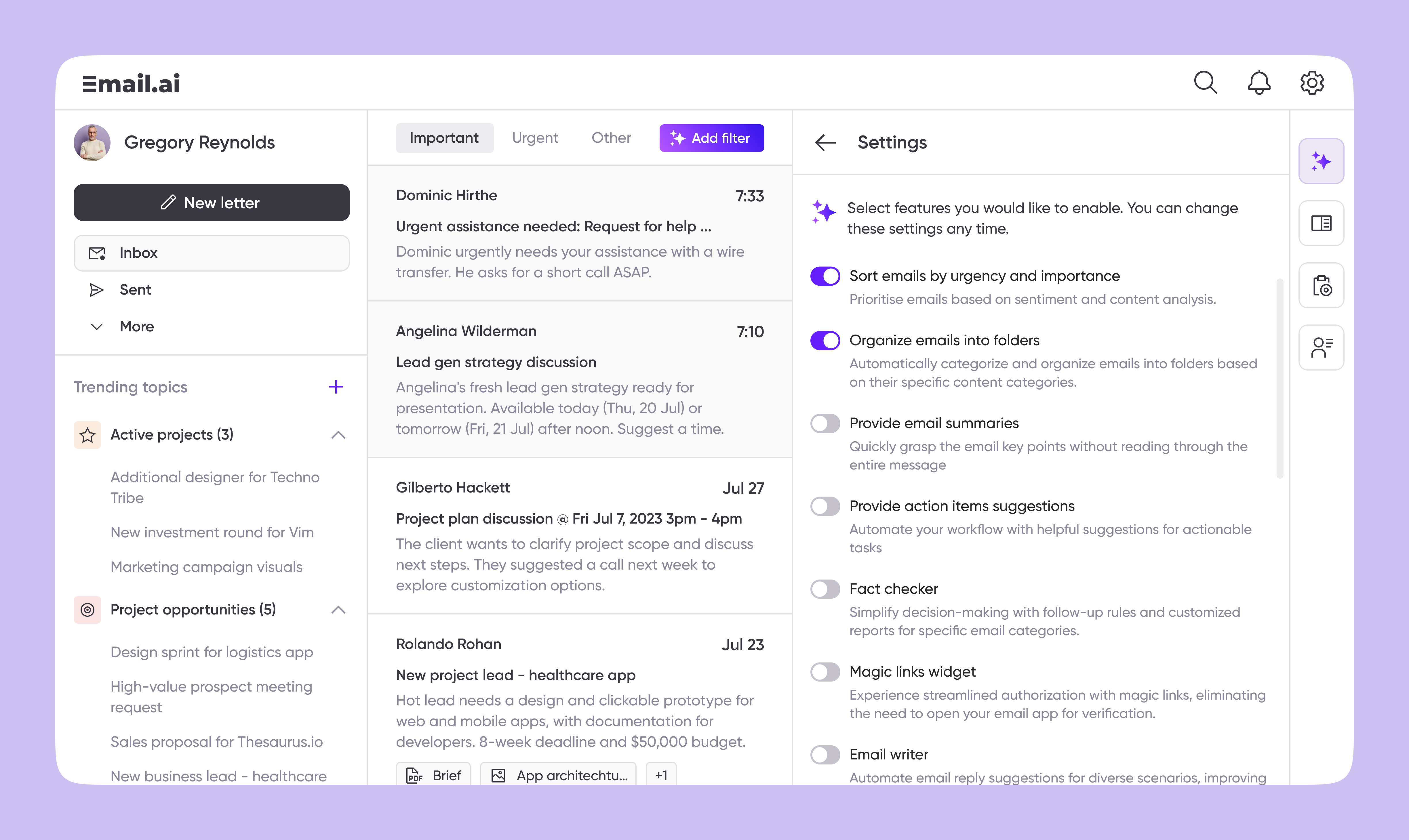 AI Email Assistant – Inbox Management, Reply & Tasks Automation by ...