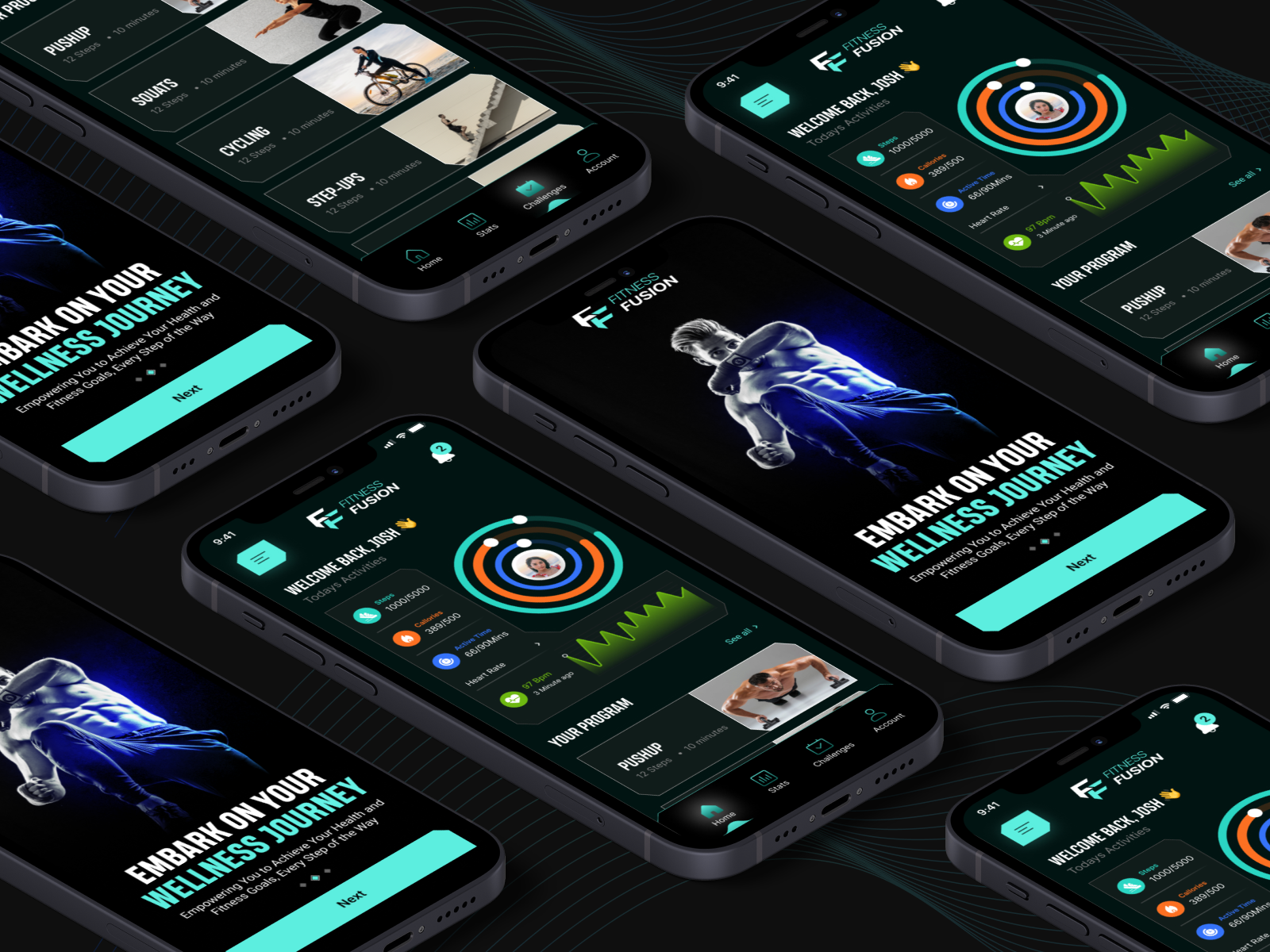 Fitness Fusion Tracker App Design by Dolphin Web Solution on Dribbble