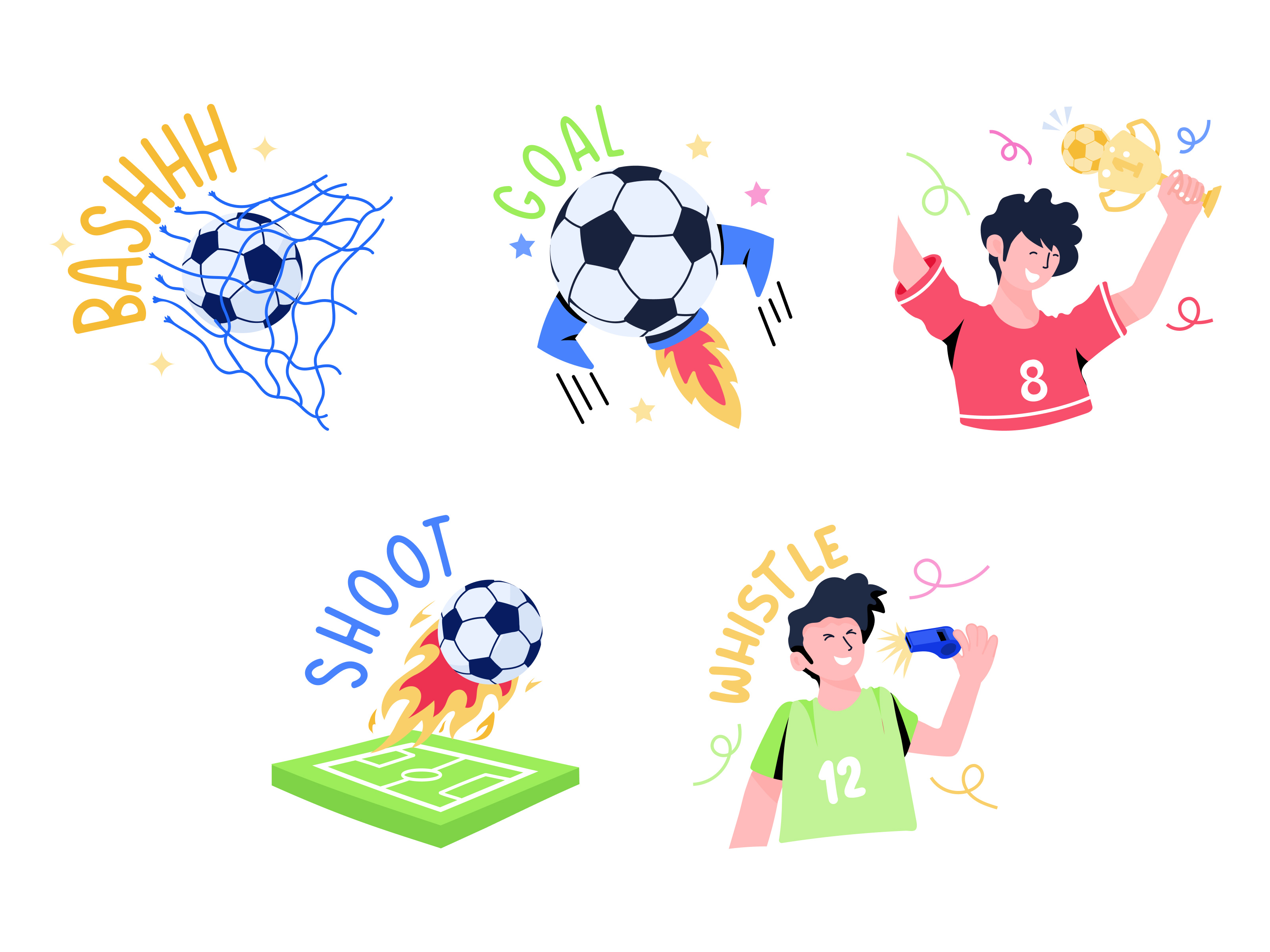 Football World Cup Stickers by Smashing Stocks on Dribbble