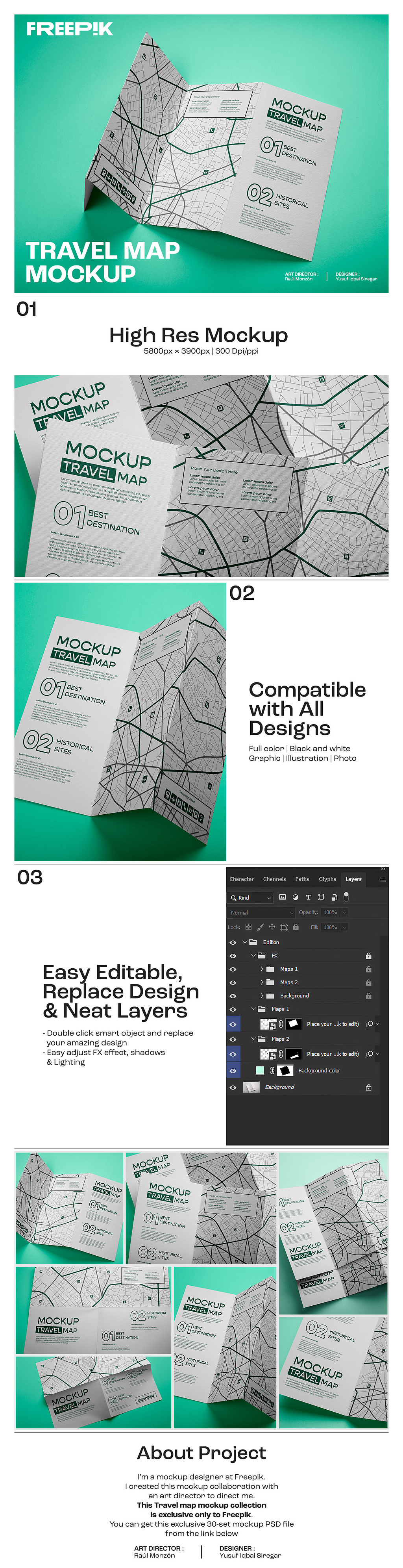 Premium Travel Map Mockup by Yusuf Iqbal Siregar on Dribbble