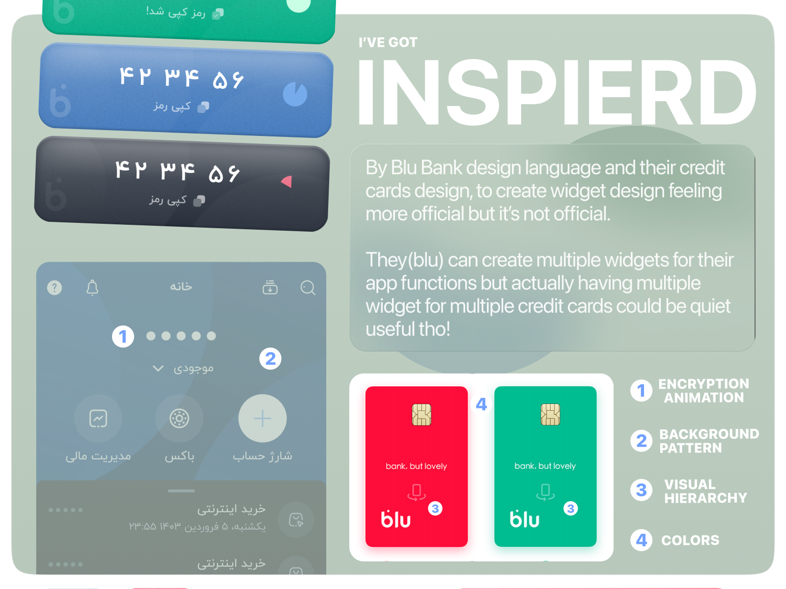 2FA Widget - Blu Bank Concept by Mani Jalilzadeh on Dribbble