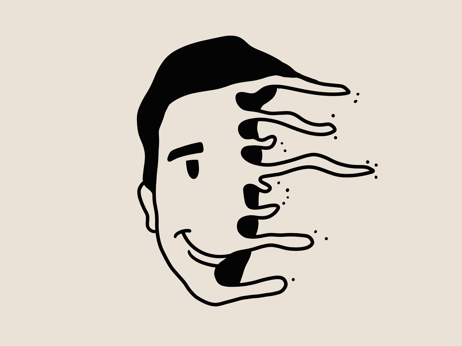 Melting Person by Odysseas Pantoulas on Dribbble