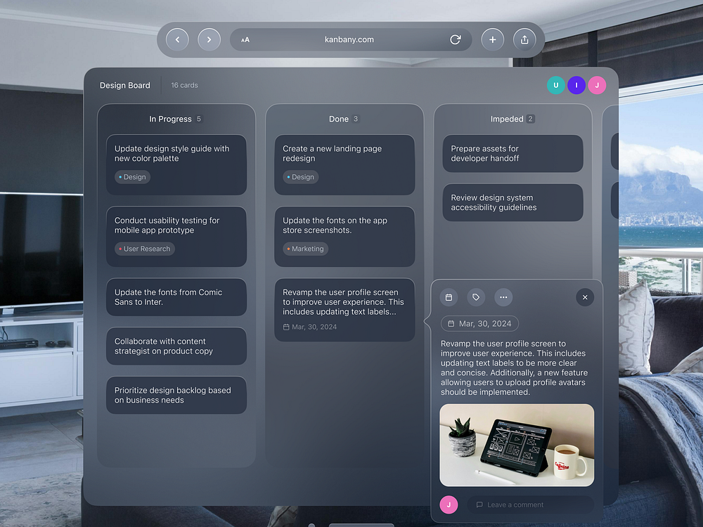 Vision Pro UI designs, themes, templates and downloadable graphic ...