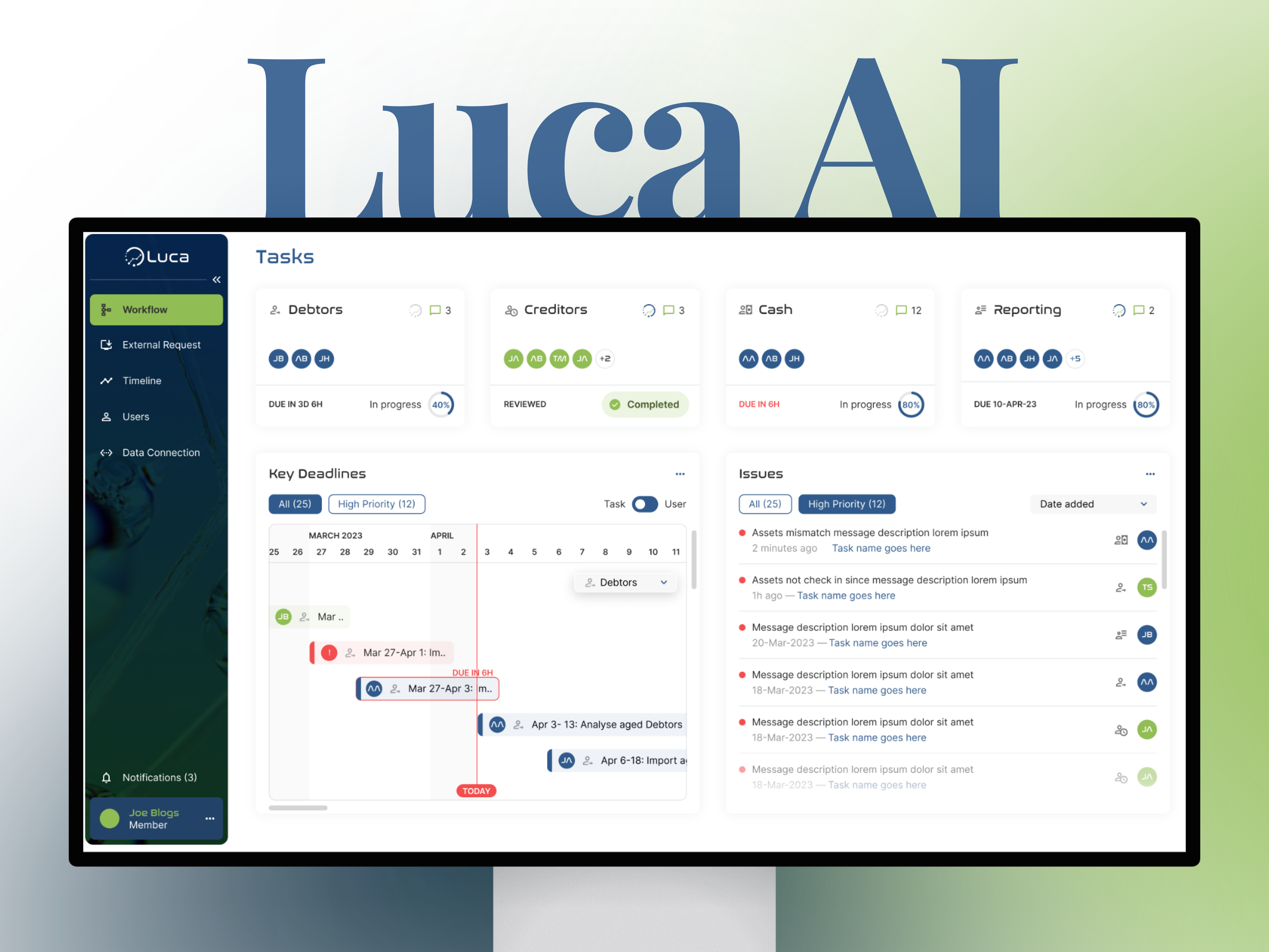 Luca AI - Accounting App Dashboard & Extension by Wahyu T. Saputra for ...