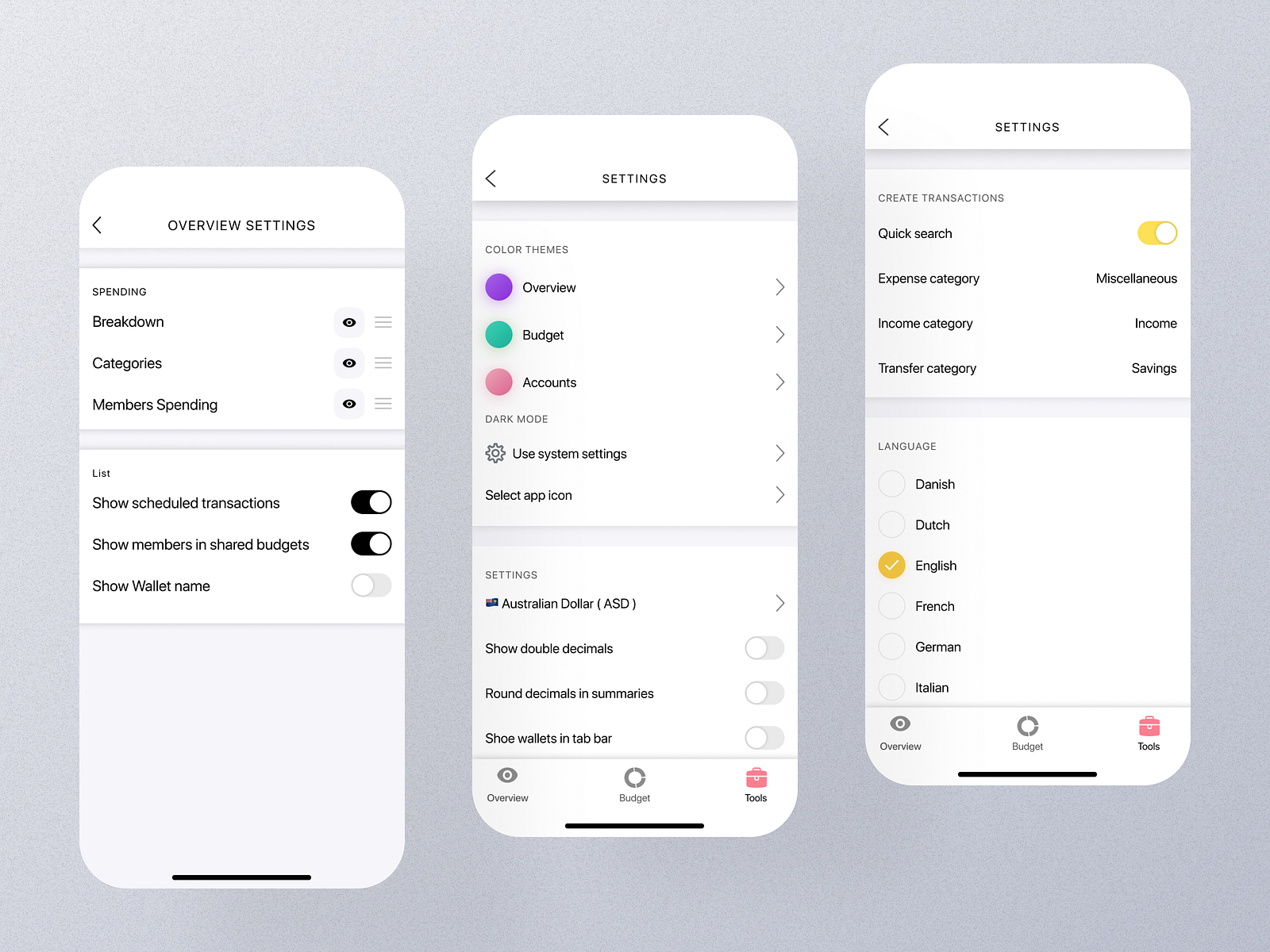 Settings Mobile App Ui by UI Ants on Dribbble