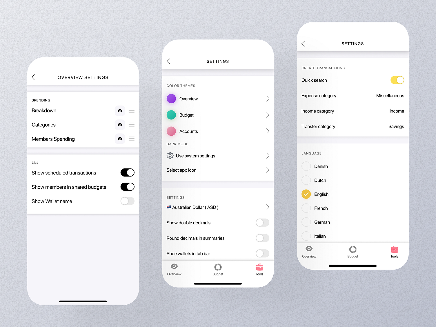 Settings Mobile App Ui by UI Ants on Dribbble