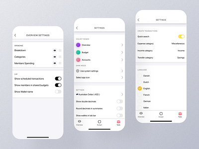 Settings Mobile App Ui by UI Ants on Dribbble