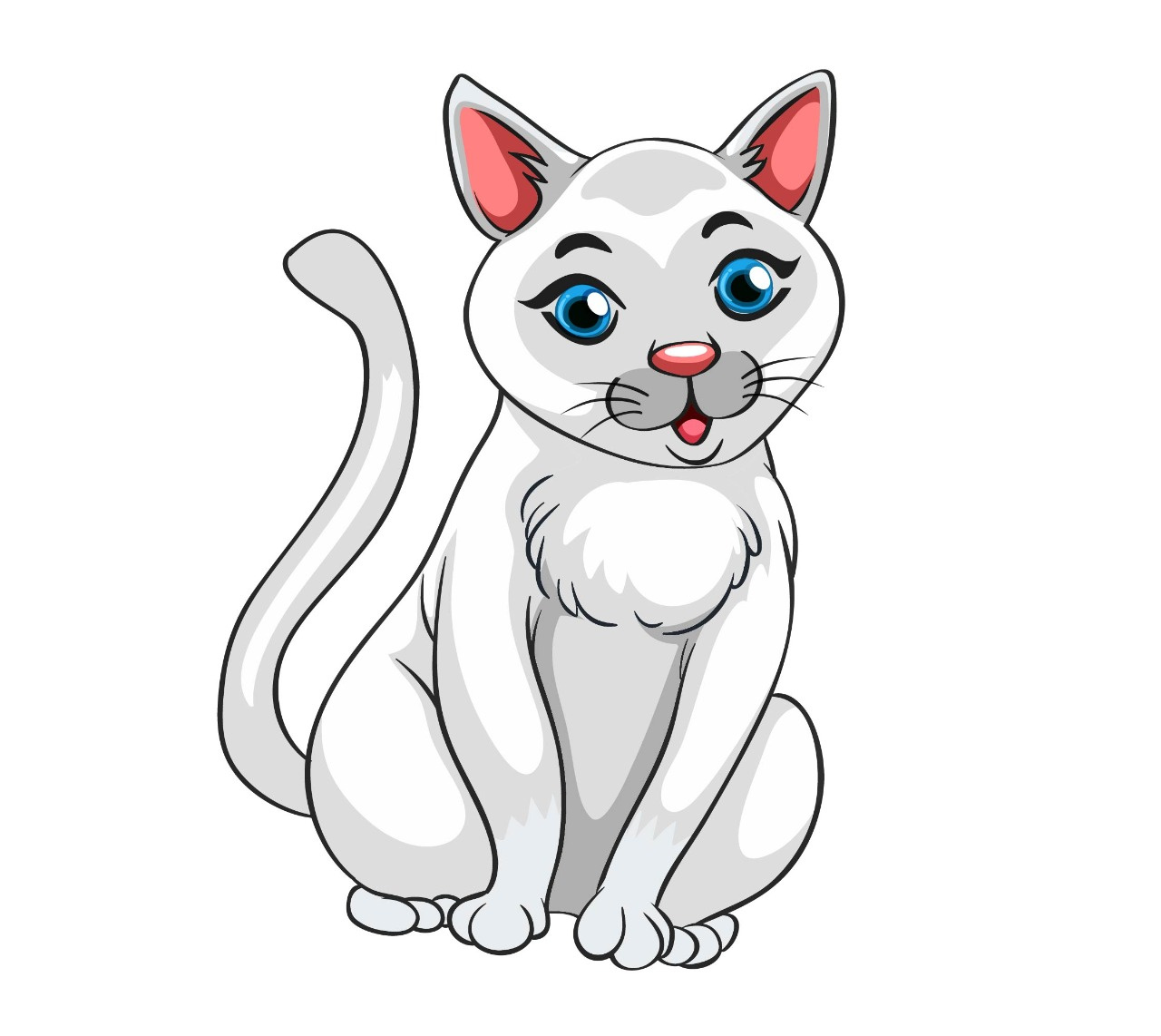 Cat Illustration by Pixillionaire on Dribbble