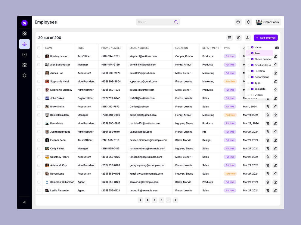 Table UI designs, themes, templates and downloadable graphic elements ...