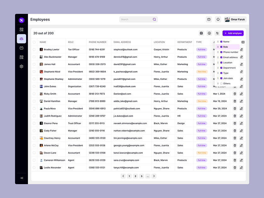 Table UI designs, themes, templates and downloadable graphic elements ...