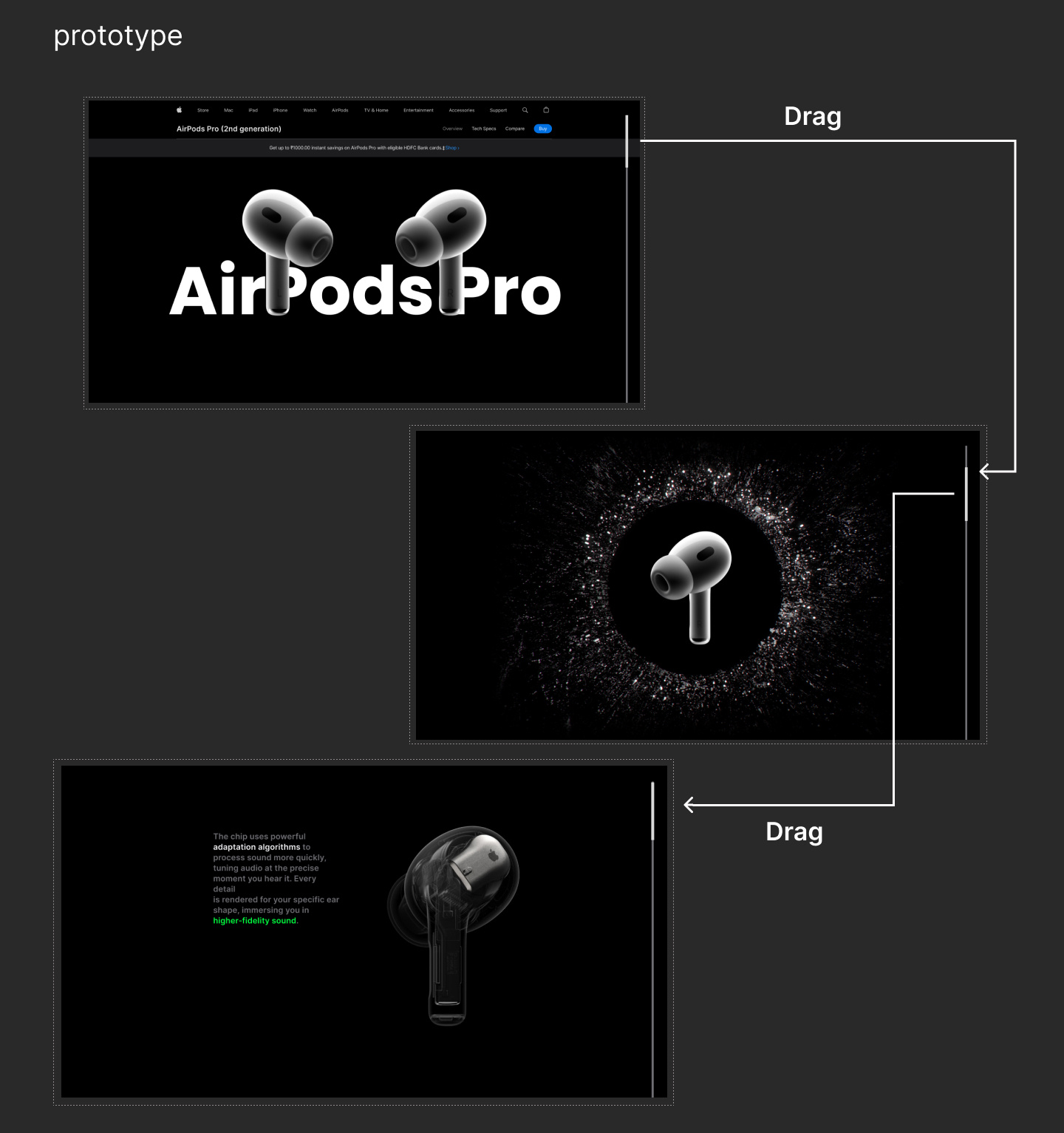 Airpodspro Website by Rutu Savaliya on Dribbble