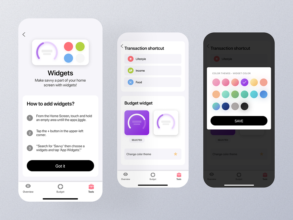 Widgets Mobile App Ui by UI Ants on Dribbble