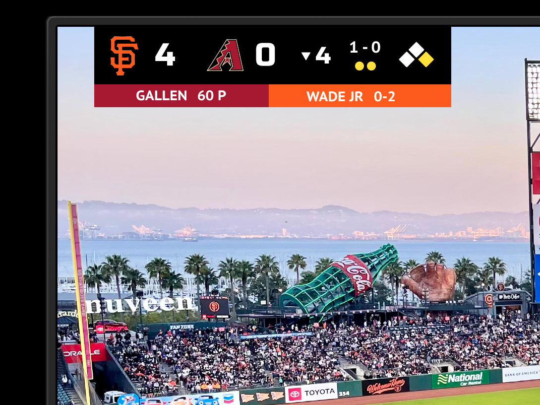Baseball Scorebug by Chet Parmar on Dribbble