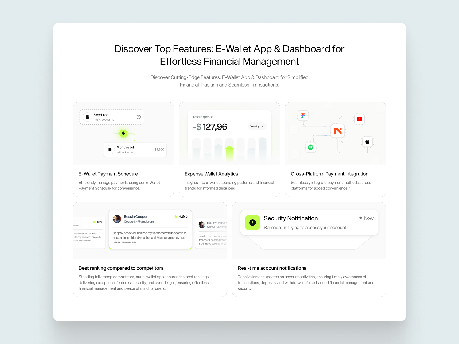 Neopay - Landing Page Financial Wallet by Vektora UIUX for Vektora on ...