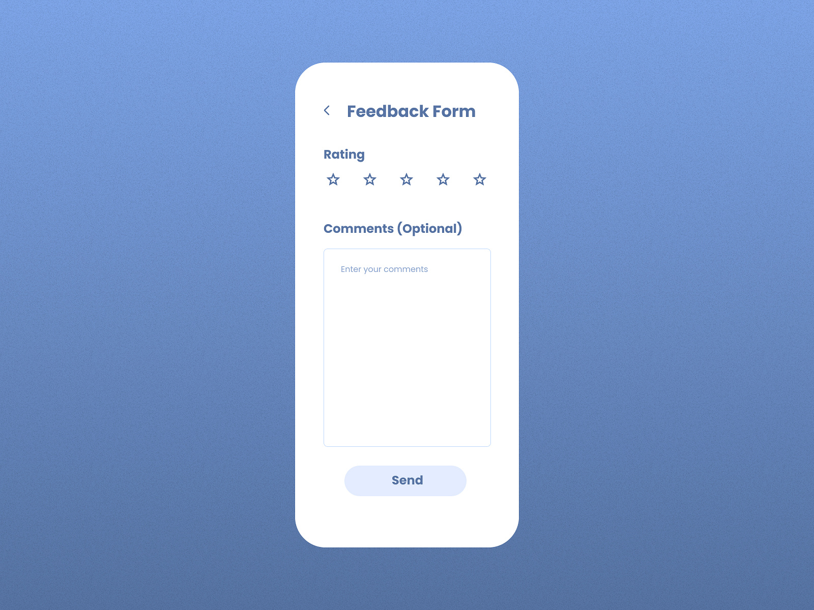 Feedback form design by Soundharya on Dribbble