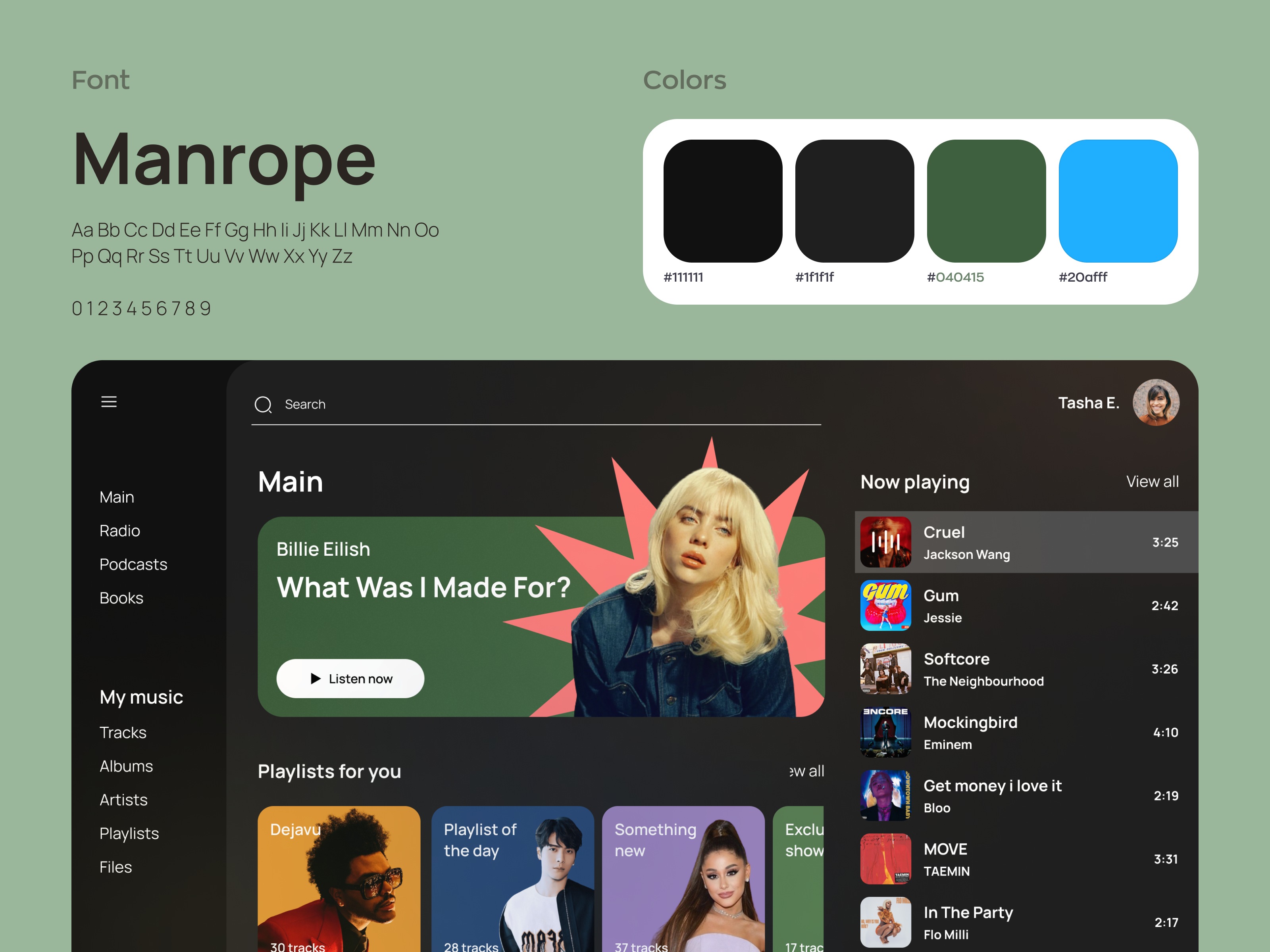 Music Web App Design Concept by Ronas IT | UI/UX Team on Dribbble