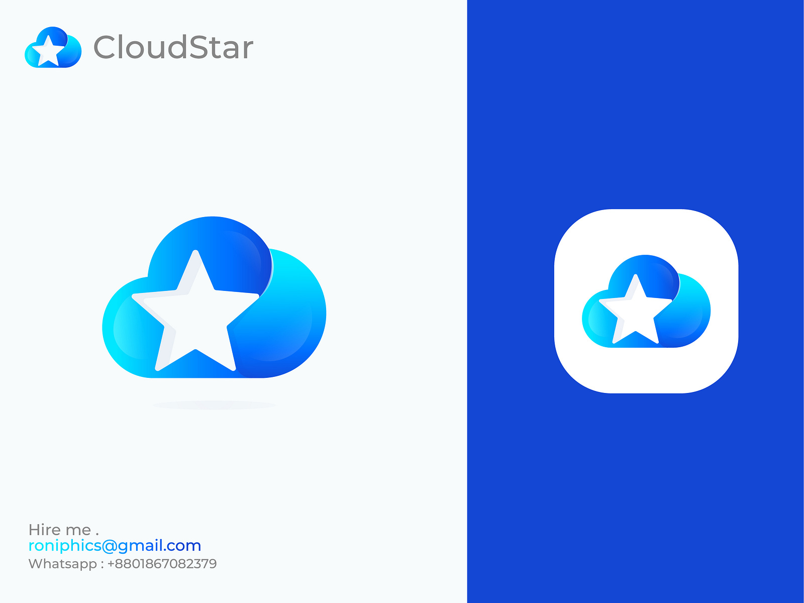 CloudStar logo by Roniphix on Dribbble