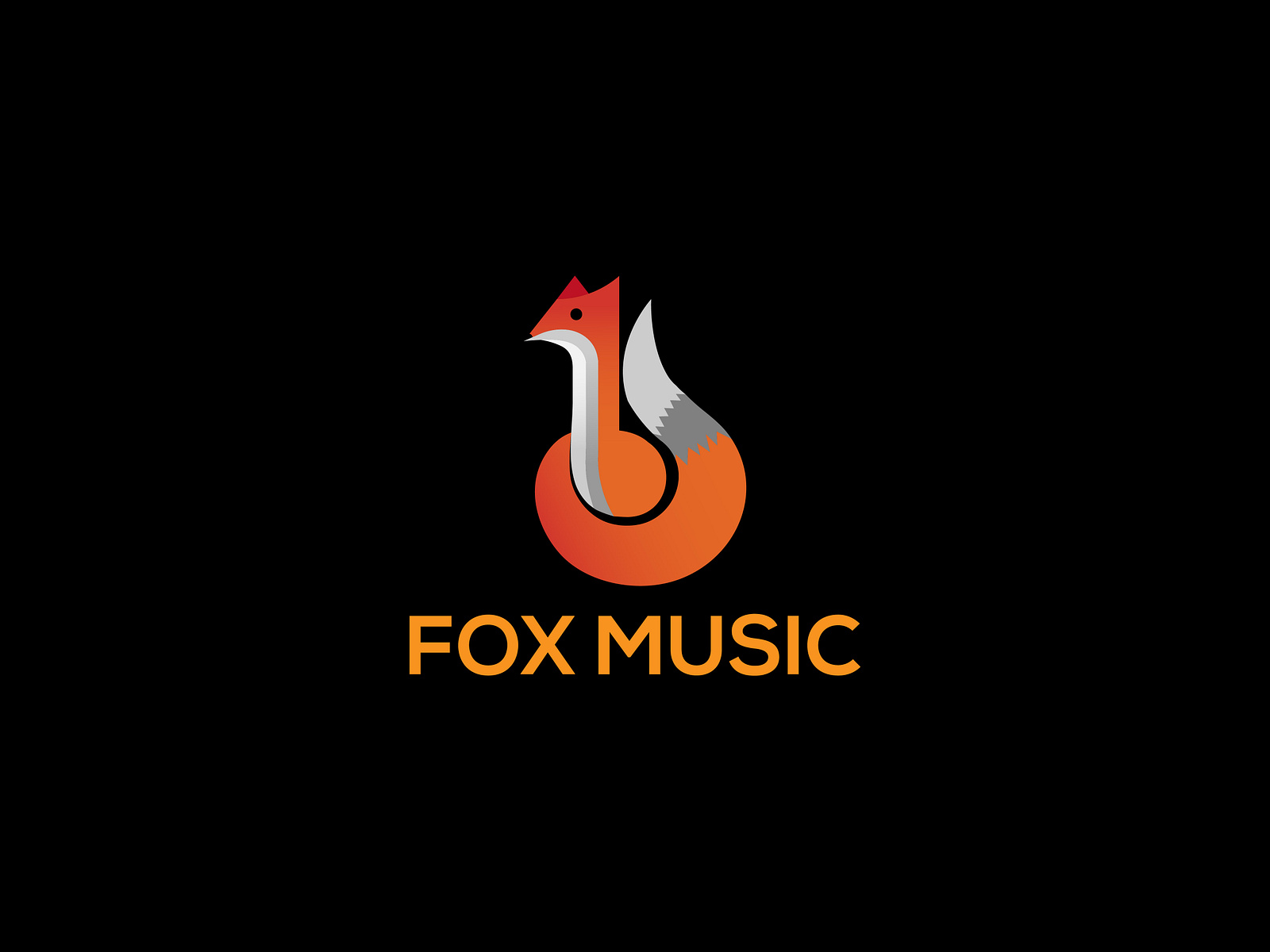 Fox Music Logo ! by Mr. Rahidul on Dribbble