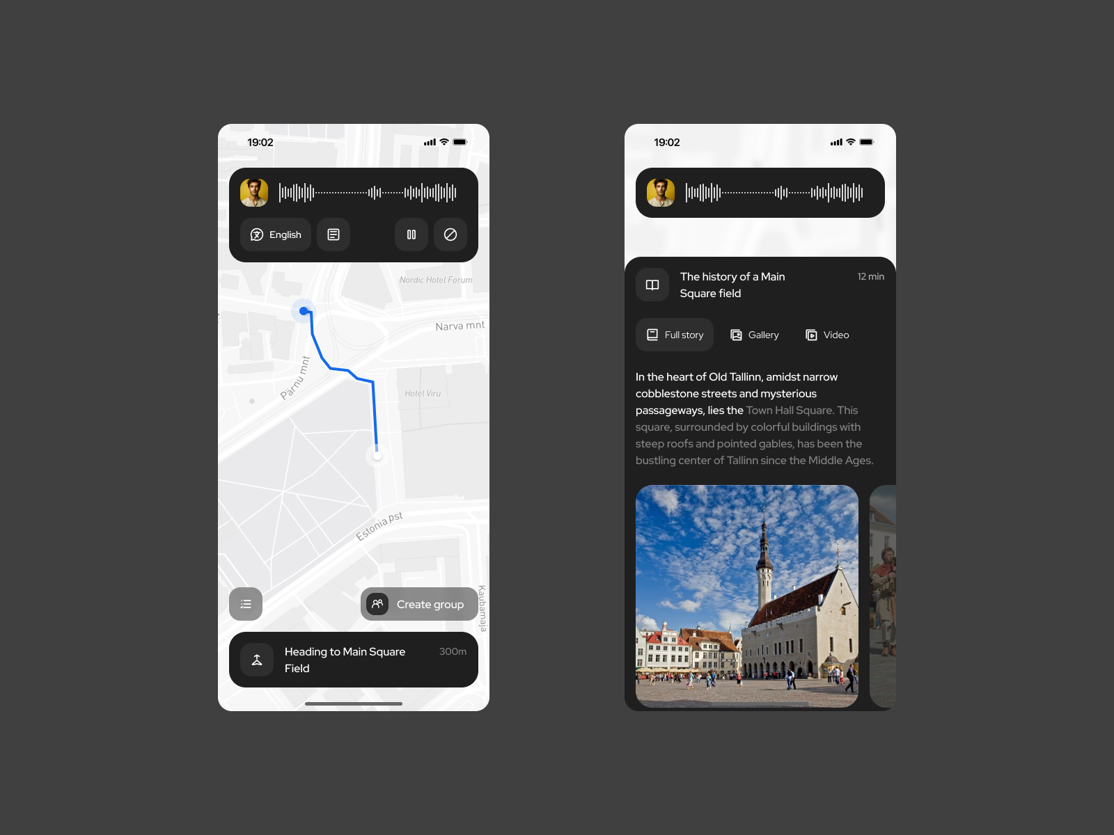 Stapsteg. Virtual tour guide app by Repeat Studio on Dribbble
