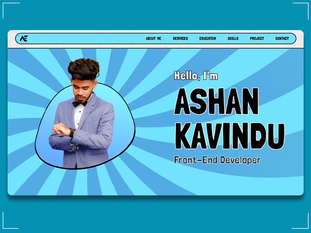 Front End Developer Portfolio by Ashan Kavindu on Dribbble