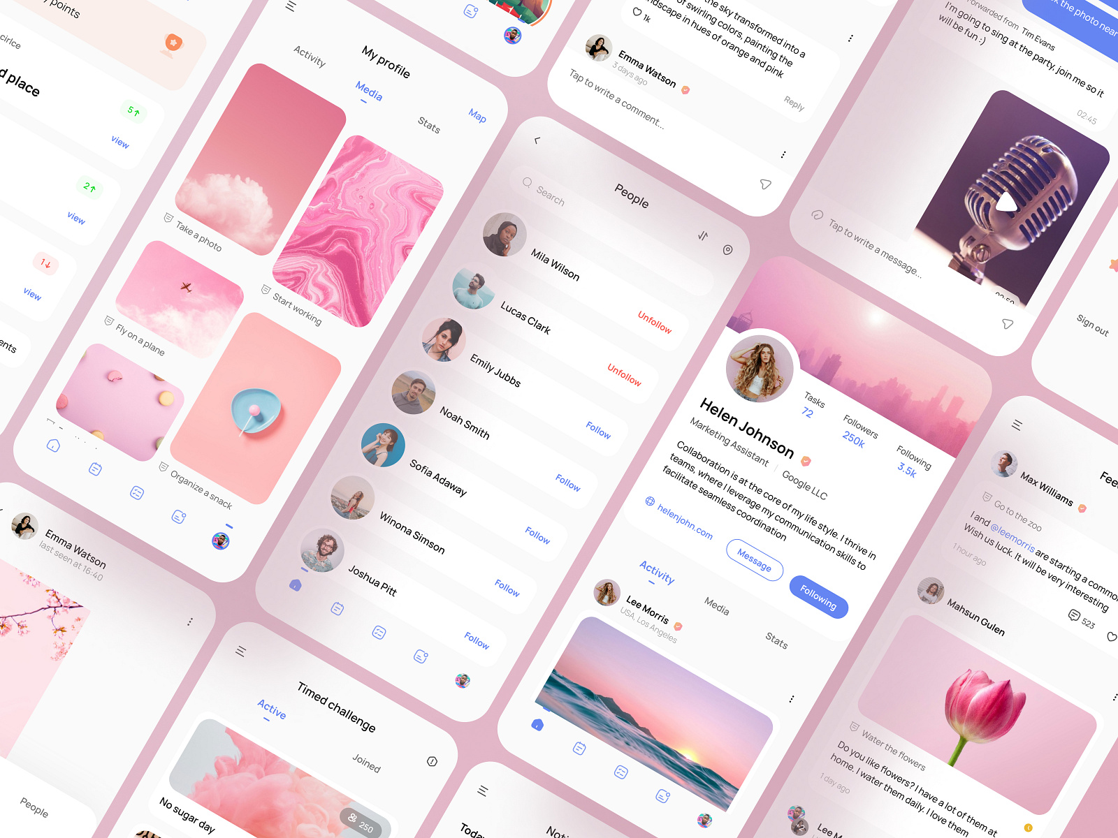 Startup Social App UX UI Design by Gadir @ Toofan on Dribbble