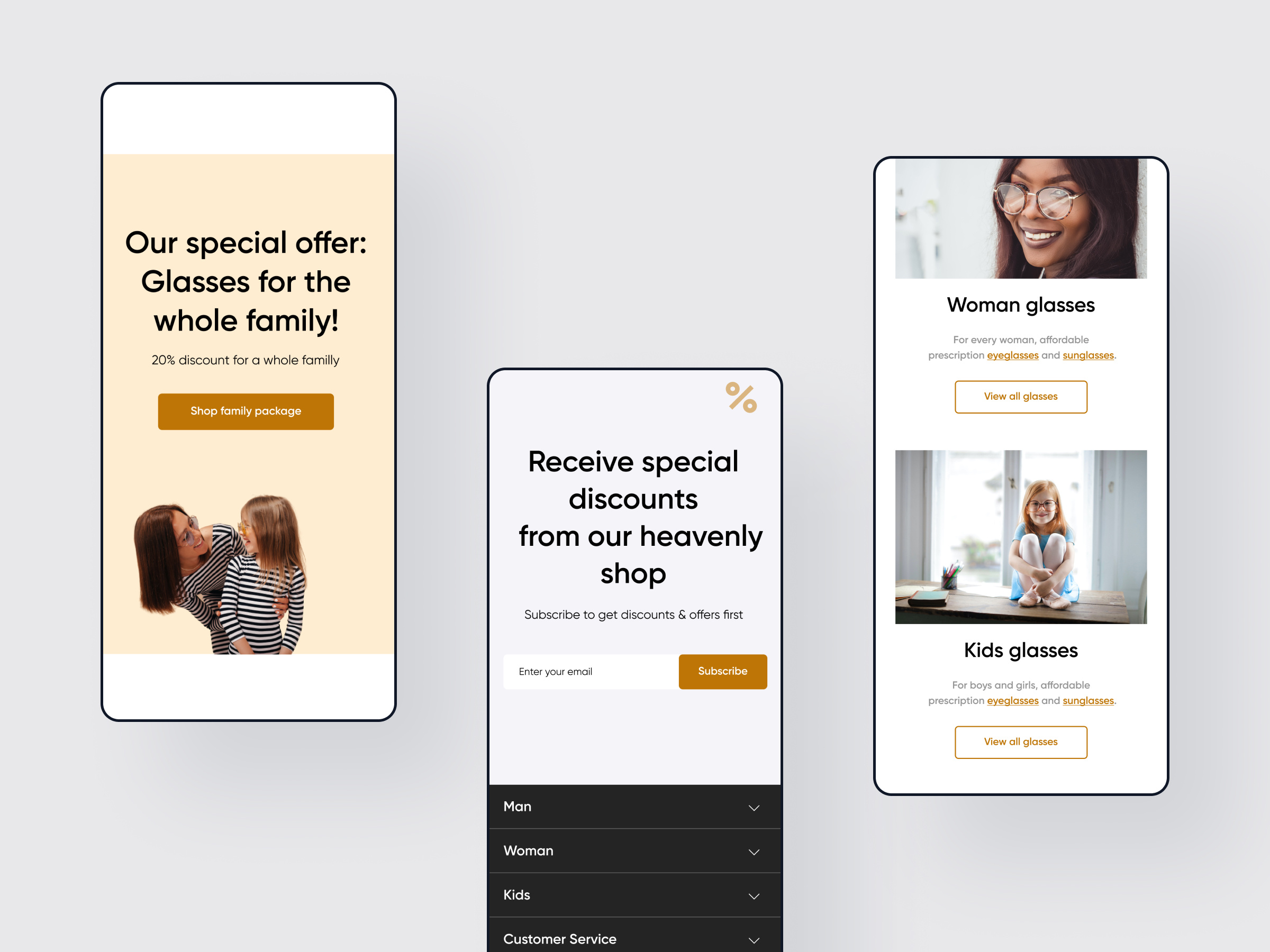 Glasses eCommerce Website by Dejan | Devu Design® on Dribbble