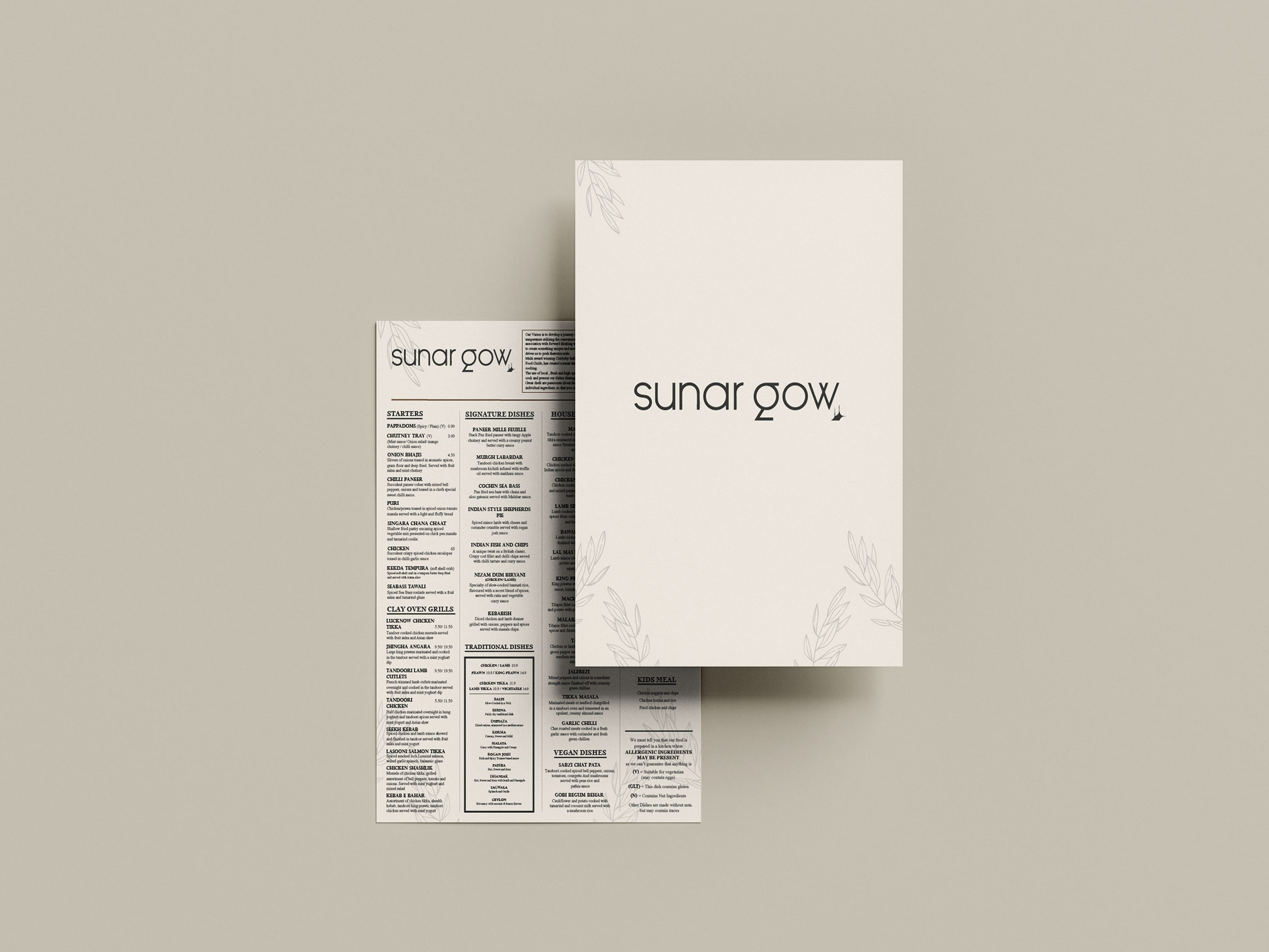 Sunar Gow Restuant Menu Pamplet Design by attiqahdesigner_246 on Dribbble