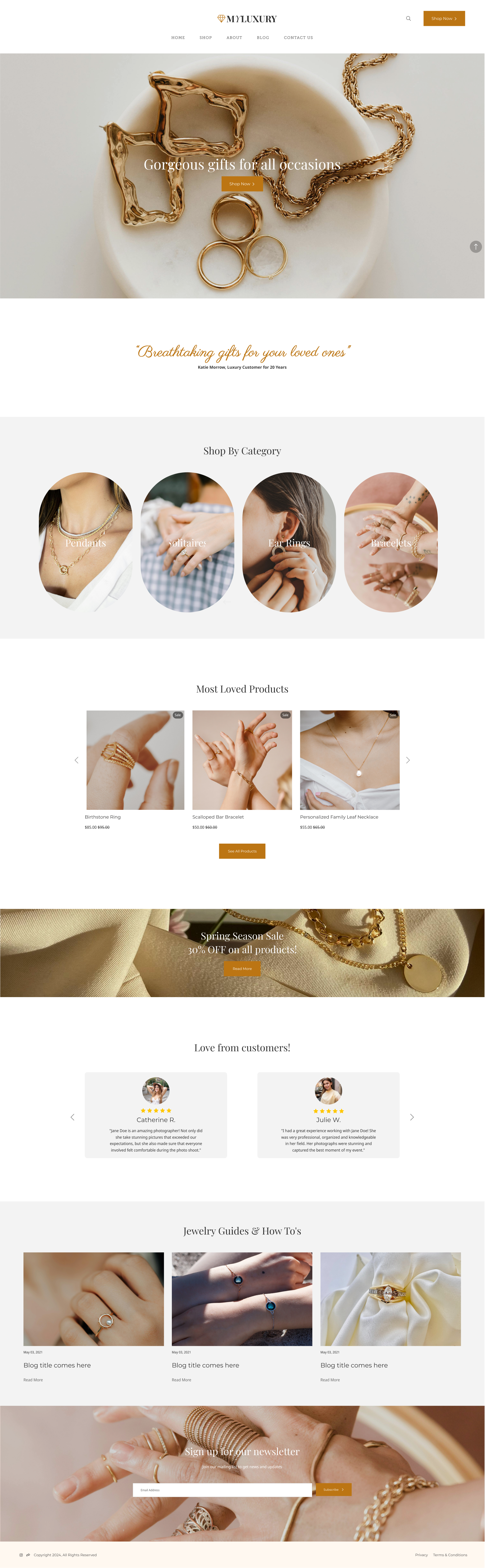 Jewellery Landing Page Design💎 by uipriyaa on Dribbble