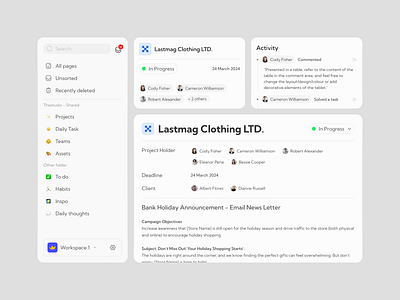 Note-Taking UI Components by Zhofran Ardyan for Hatypo Studio on Dribbble